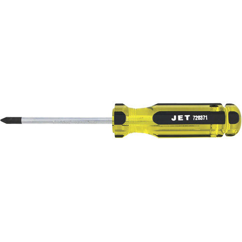 JET 720371 Jumbo Handle Screwdriver, #1, 3" L, Plastic Handle