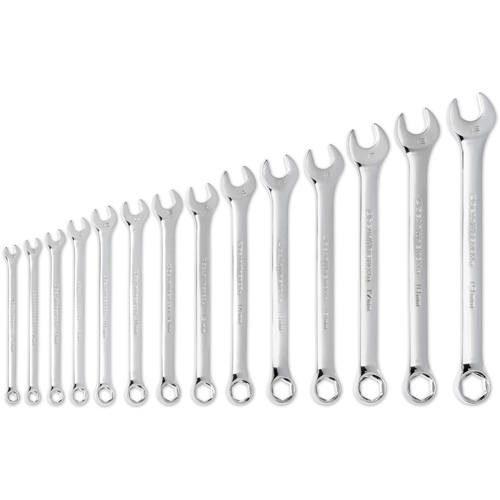 Gearwrench 81925 6-Point Wrench Set, Combination, 14 Pieces, Metric