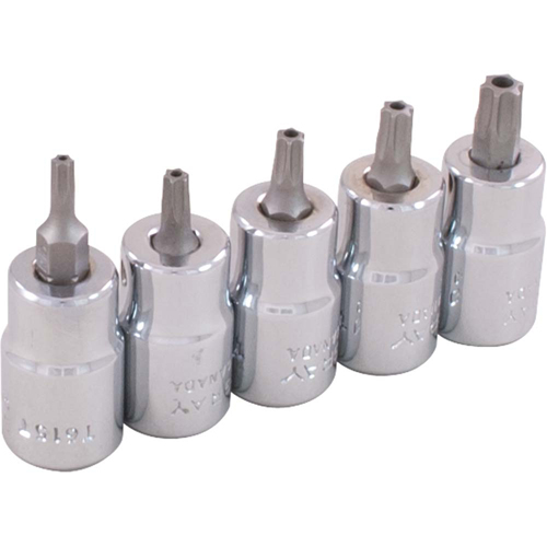 GRAY TOOLS Tamper Resistant Torx® Head Socket Set, 3/8" Drive Size ...