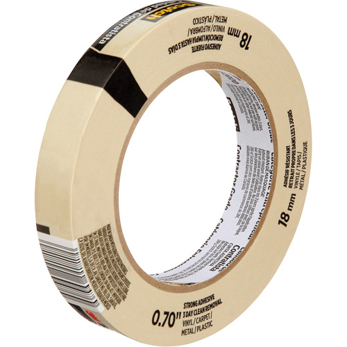 3M 2020-18AP Scotch® Contractor Grade Masking Tape, 18 mm (3/4") x 55 m ...