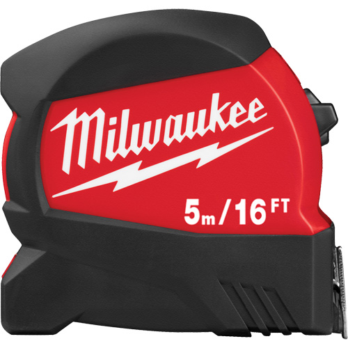 Milwaukee 48 22 0417 Compact Wide Blade Tape Measure 1 1 8 30 mm x 16 5 m Imperial Metric Graduations