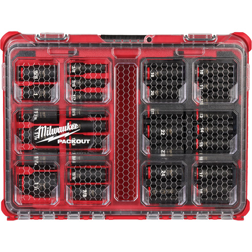 Milwaukee 49-66-6806 Shockwave Impact Duty Packout Socket Set, 31 Pcs ...