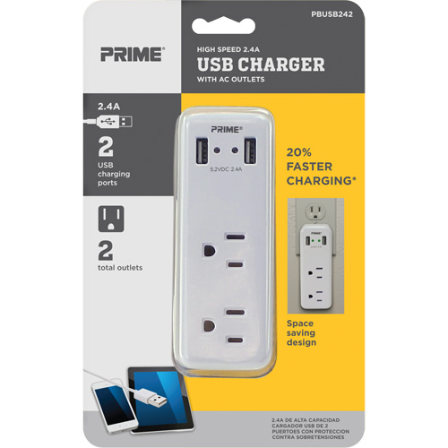 Prime PBUSB242 Prime® USB Charger