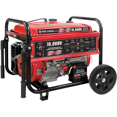 King Canada KCG-10001GE Gasoline Generator with Electric Start, 10000 W ...