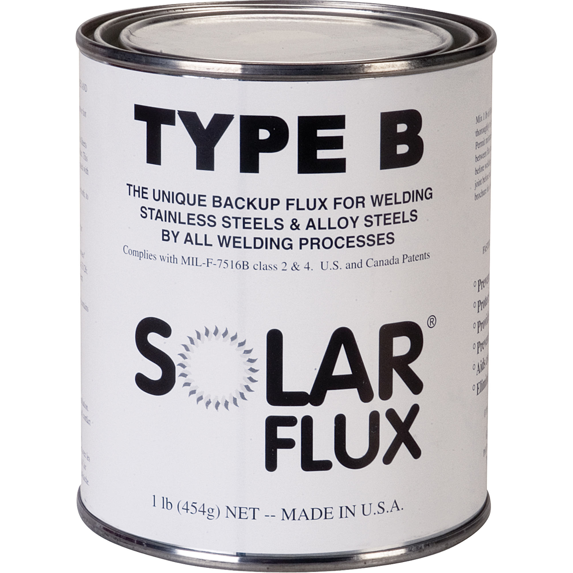SOLAR-FLUX Type B Backup Flux, Can 868-1000 (S0LARFLUXB) | Shop Welding ...