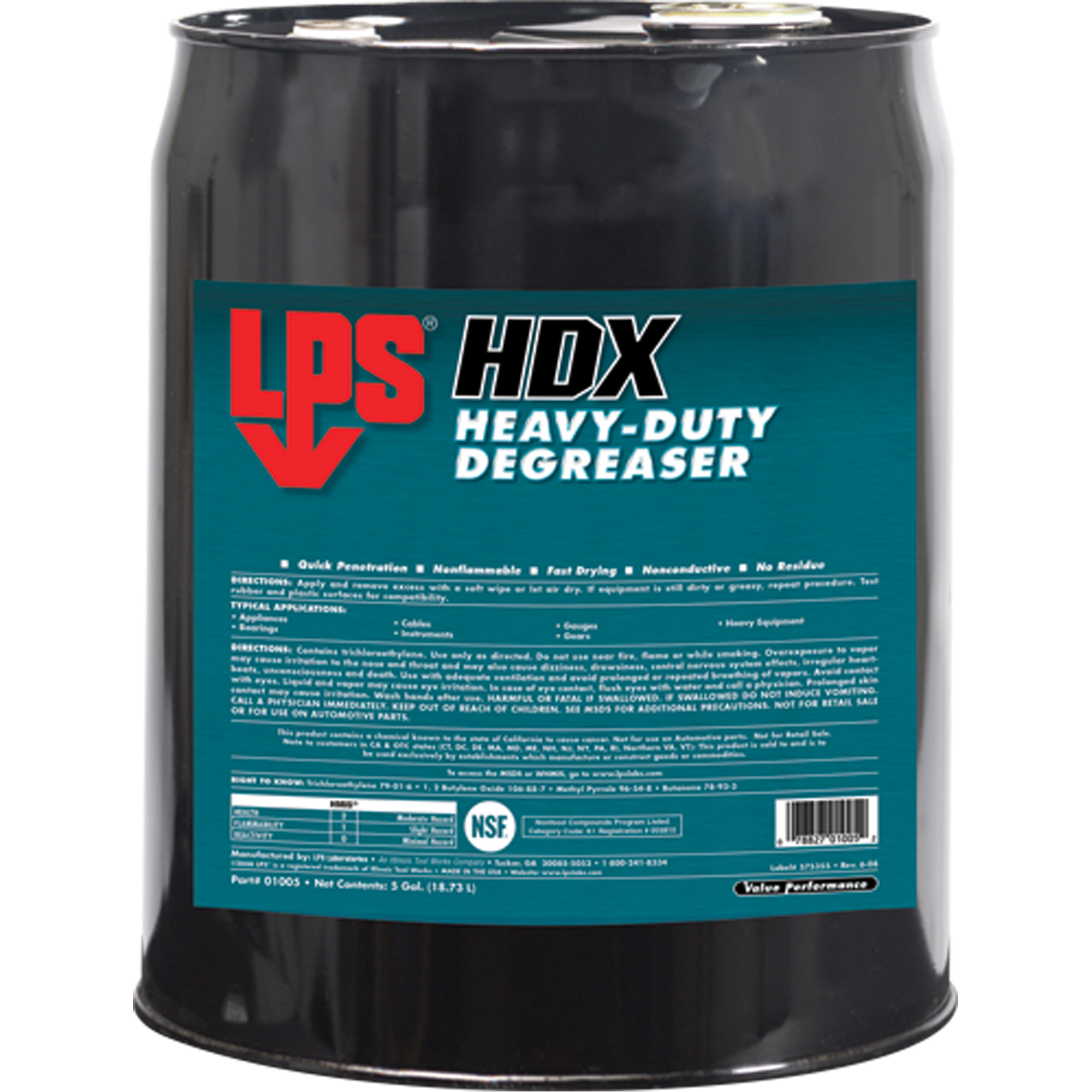 LPS C01005 HDX Heavy-Duty Degreaser, Pail