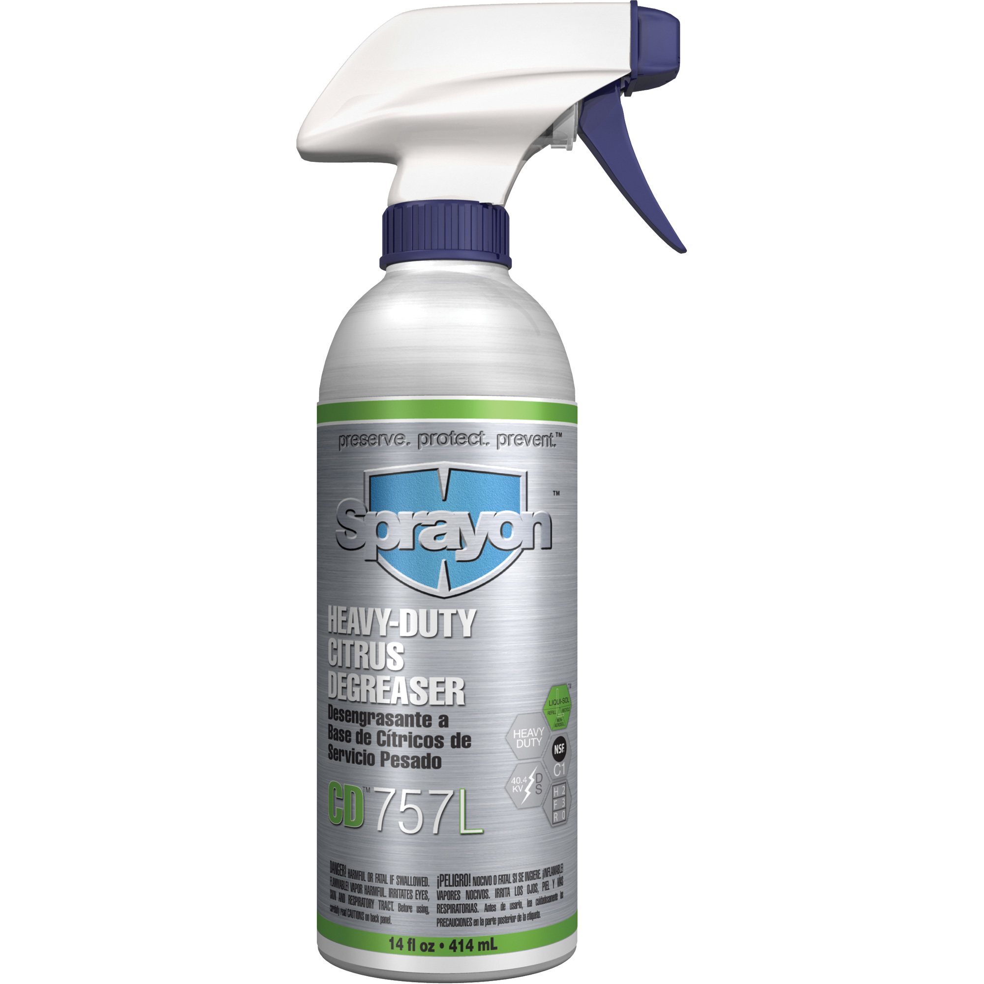 Sprayon SC0757LQ0 CD757L Heavy Duty Citrus Degreaser, 14 oz.