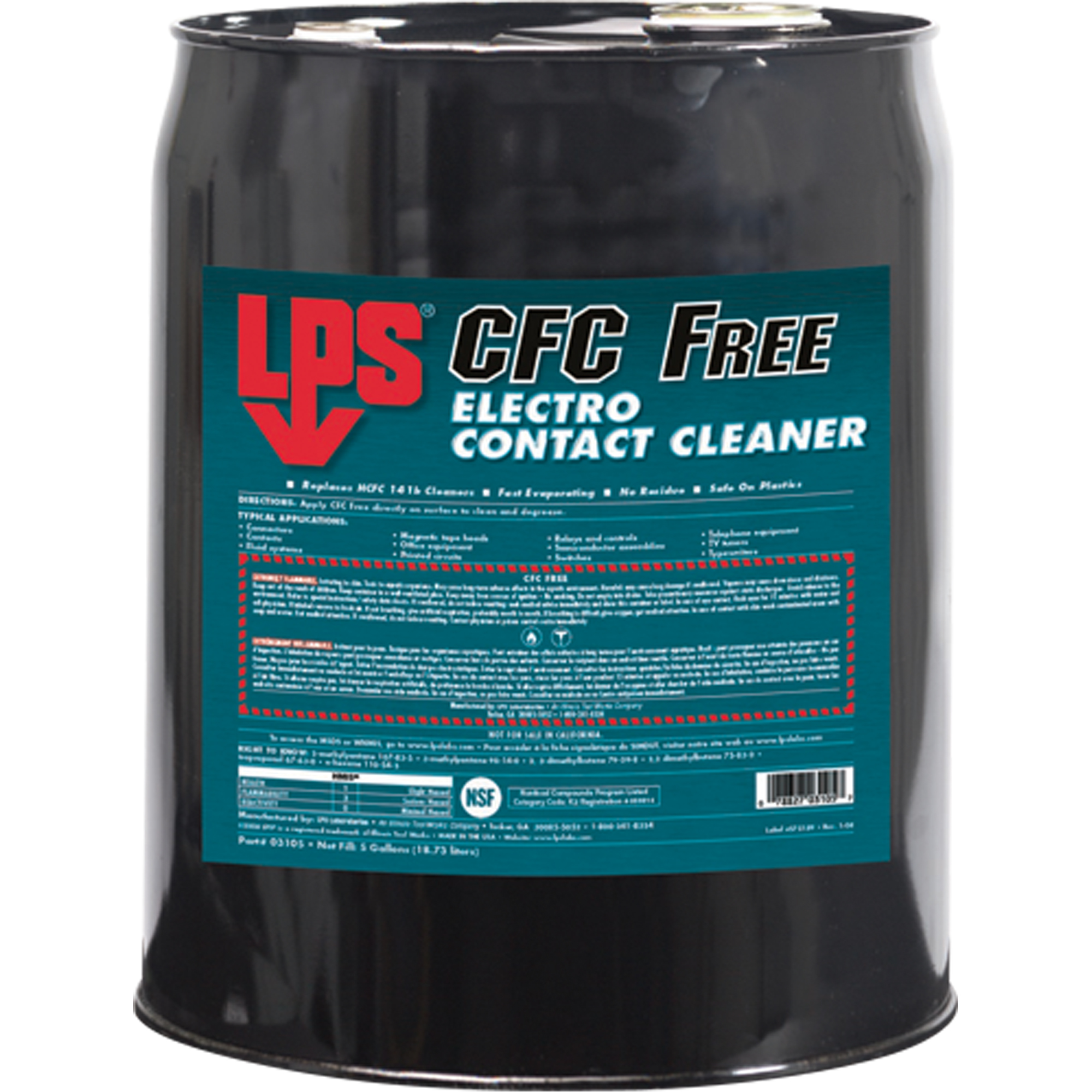 LPS CFC Free Electro Contact Cleaner, Pail AB544 (C03105) | Shop ...