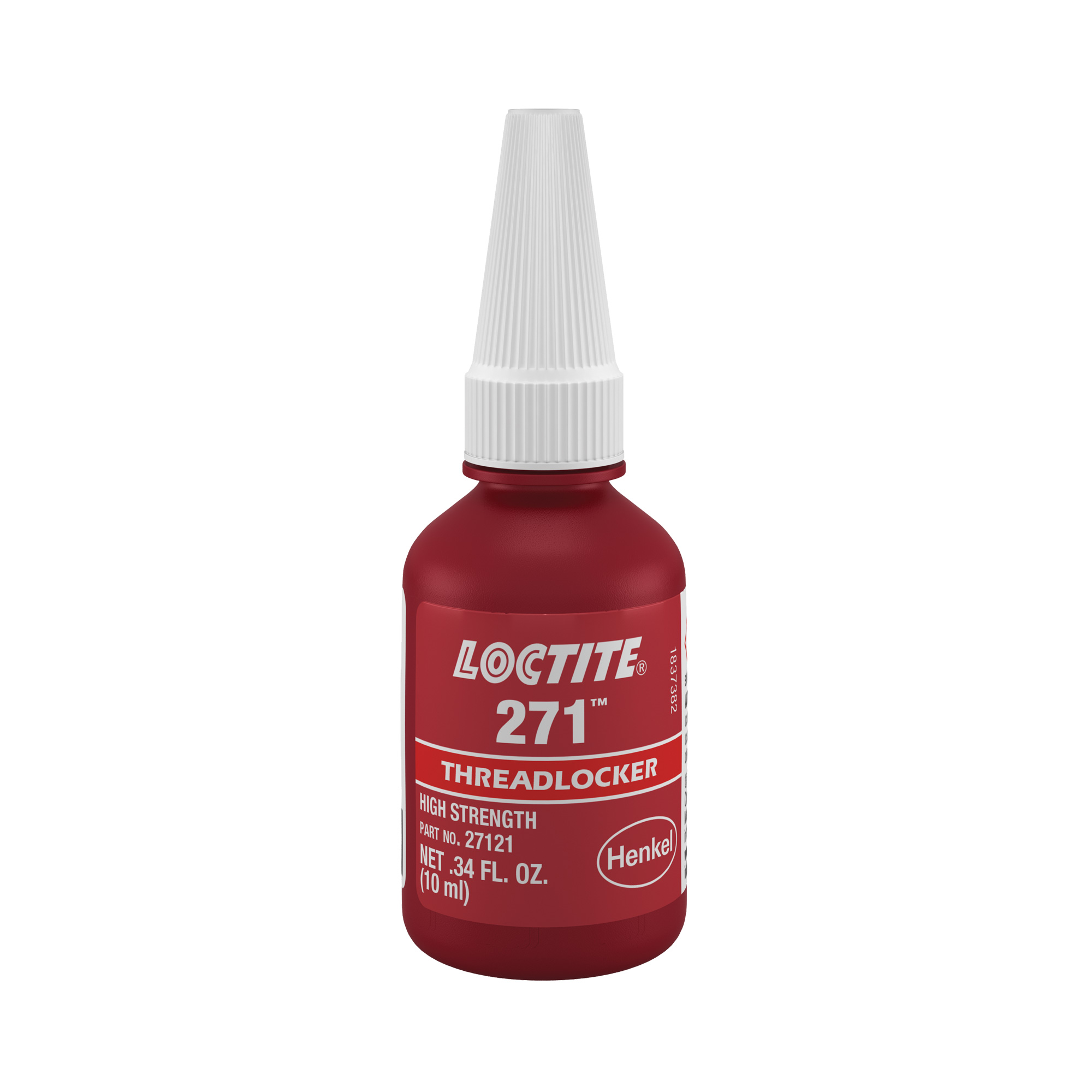 Loctite 135380 Threadlocker 271 , Red, High, 10 ml, Bottle