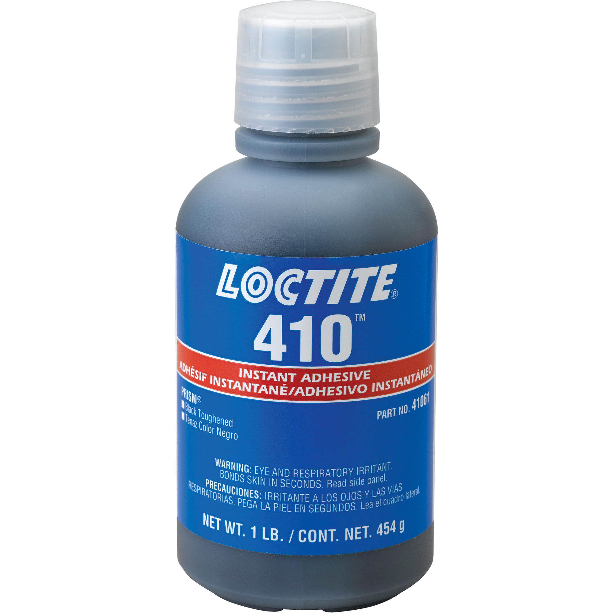 Loctite 135445 410 Instant Adhesive, Black, Bottle, 454 g