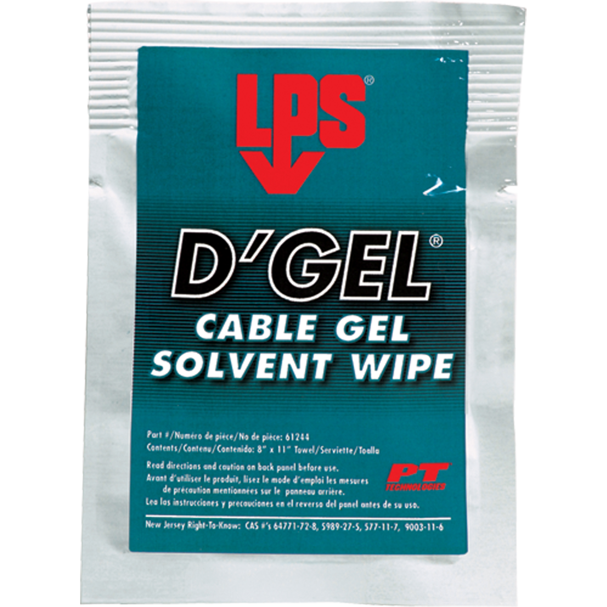 LPS 61244 D'Gel® Cable Gel Solvent, Packets