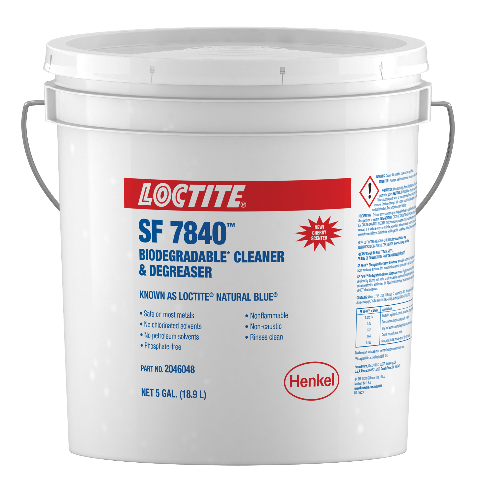 Loctite 2046048 SF 7840® Cleaner & Degreaser, Pail