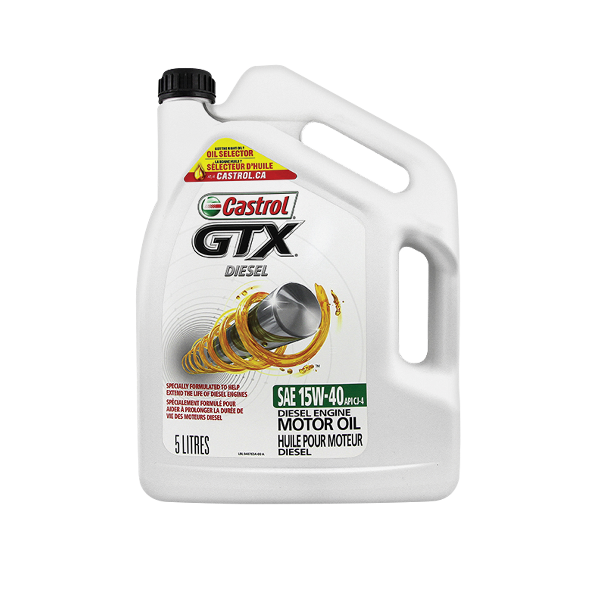 CASTROL GTX® DIESEL 15W40 Motor Oil, 5 L, Jug AF676 (040763A) | Shop ...