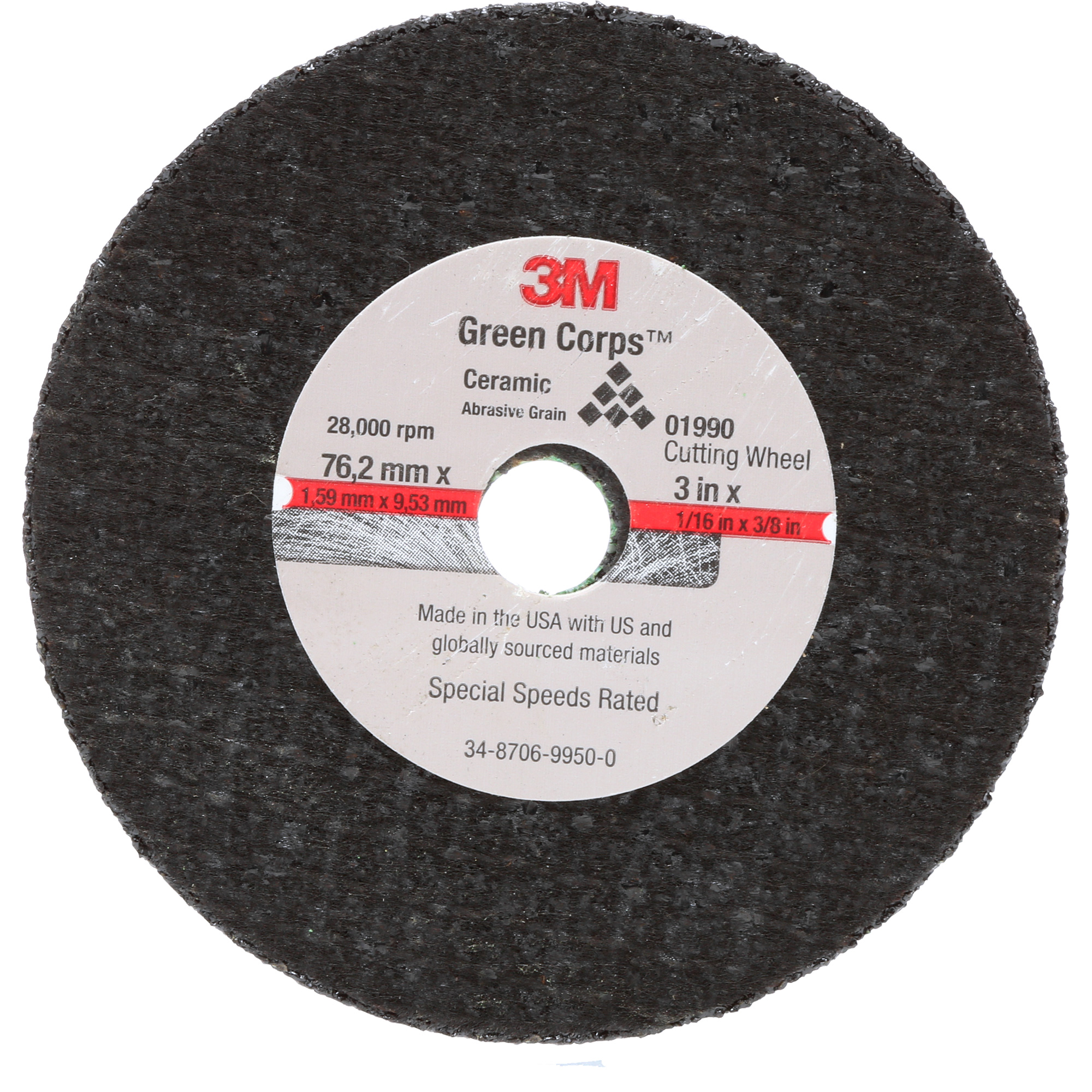 3M Green Corps Cut-Off Wheel BP684 (1990) | Shop Cutting Disc | TENAQUIP