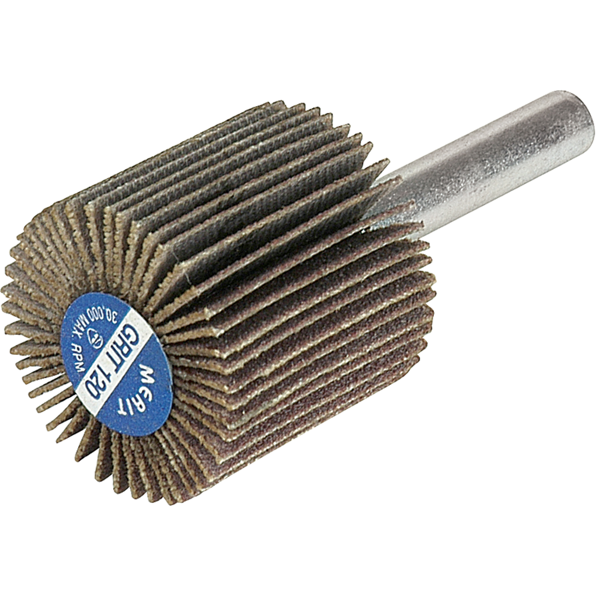 Merit 08834137312 Flap Wheels - Mandrel Mounted Flap Wheels, Aluminum ...