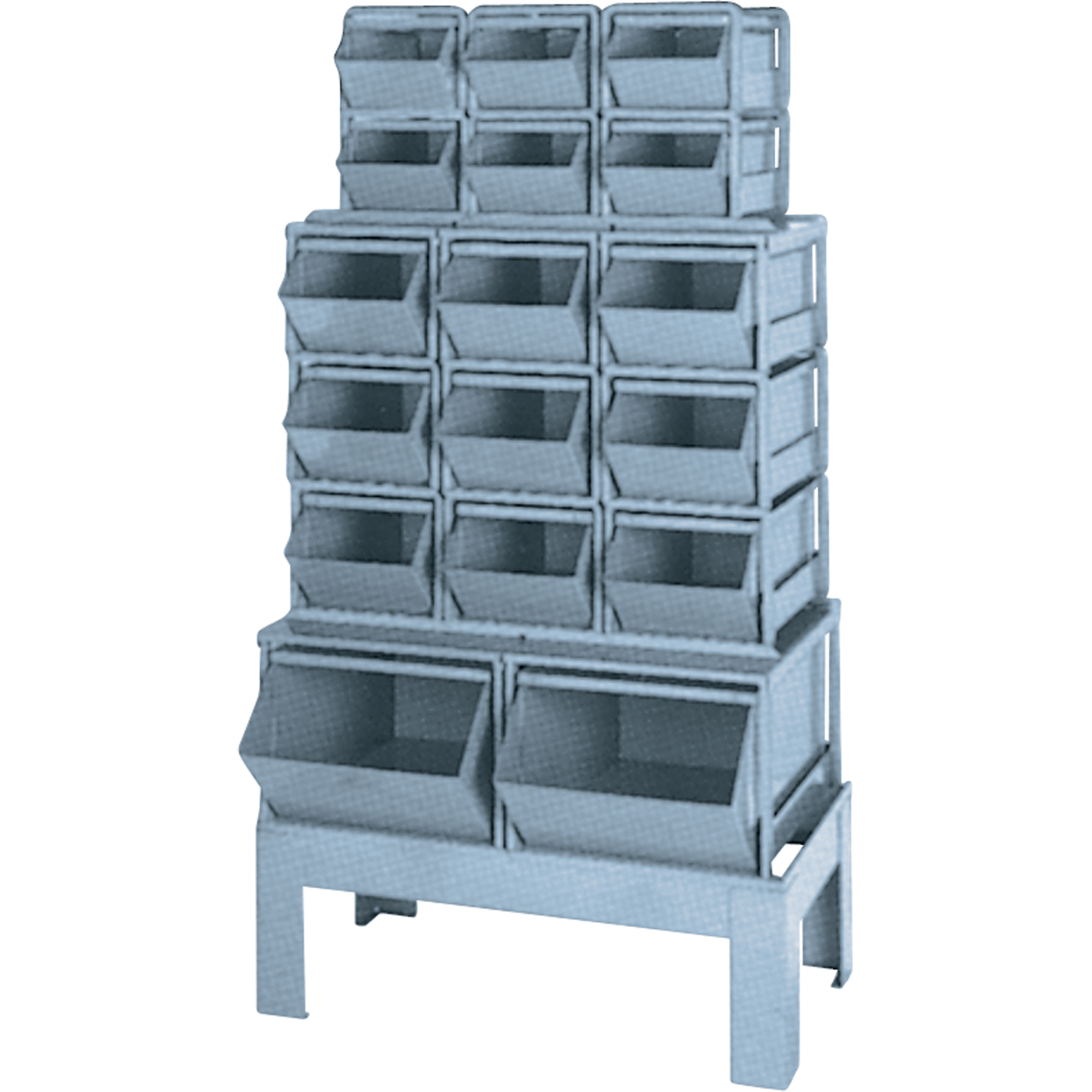 STACKBIN Pre-Engineered Bin Combination CD378 (1-1751B2-BLUE) | Shop Steel Bin | TENAQUIP