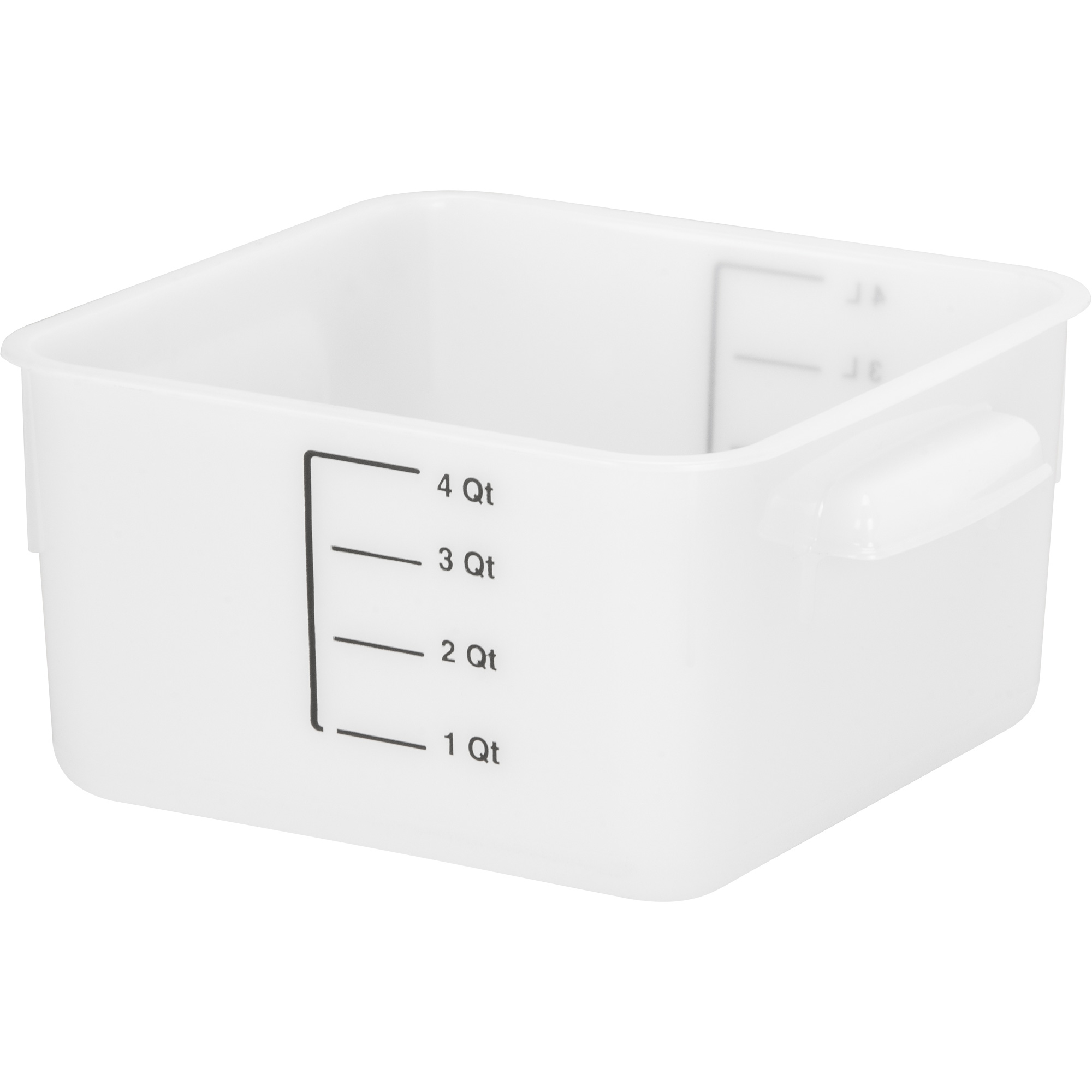 RUBBERMAID Space-Saving Square Storage Container CF711 (FG9F0400WHT ...