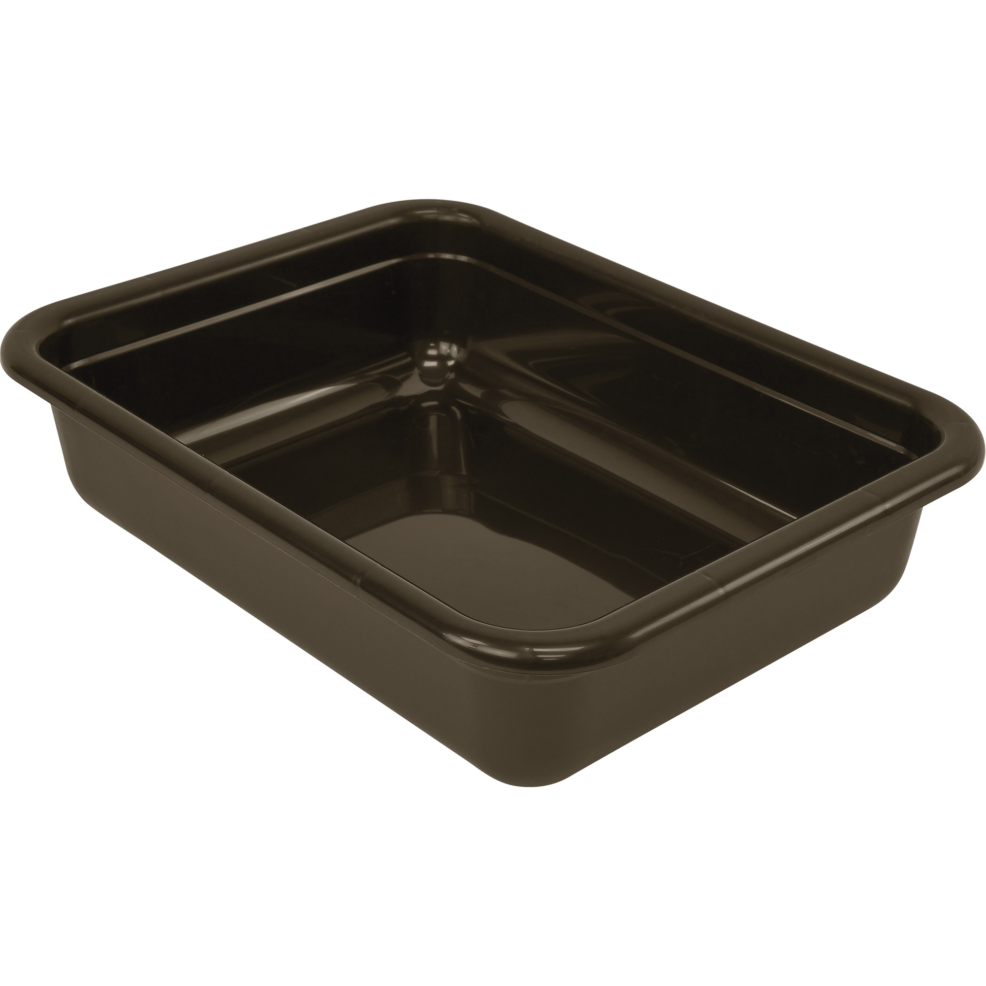 QUANTUM STORAGE SYSTEM All-Purpose Flat-Bottom Storage Tub, 5" x h, 17 ...