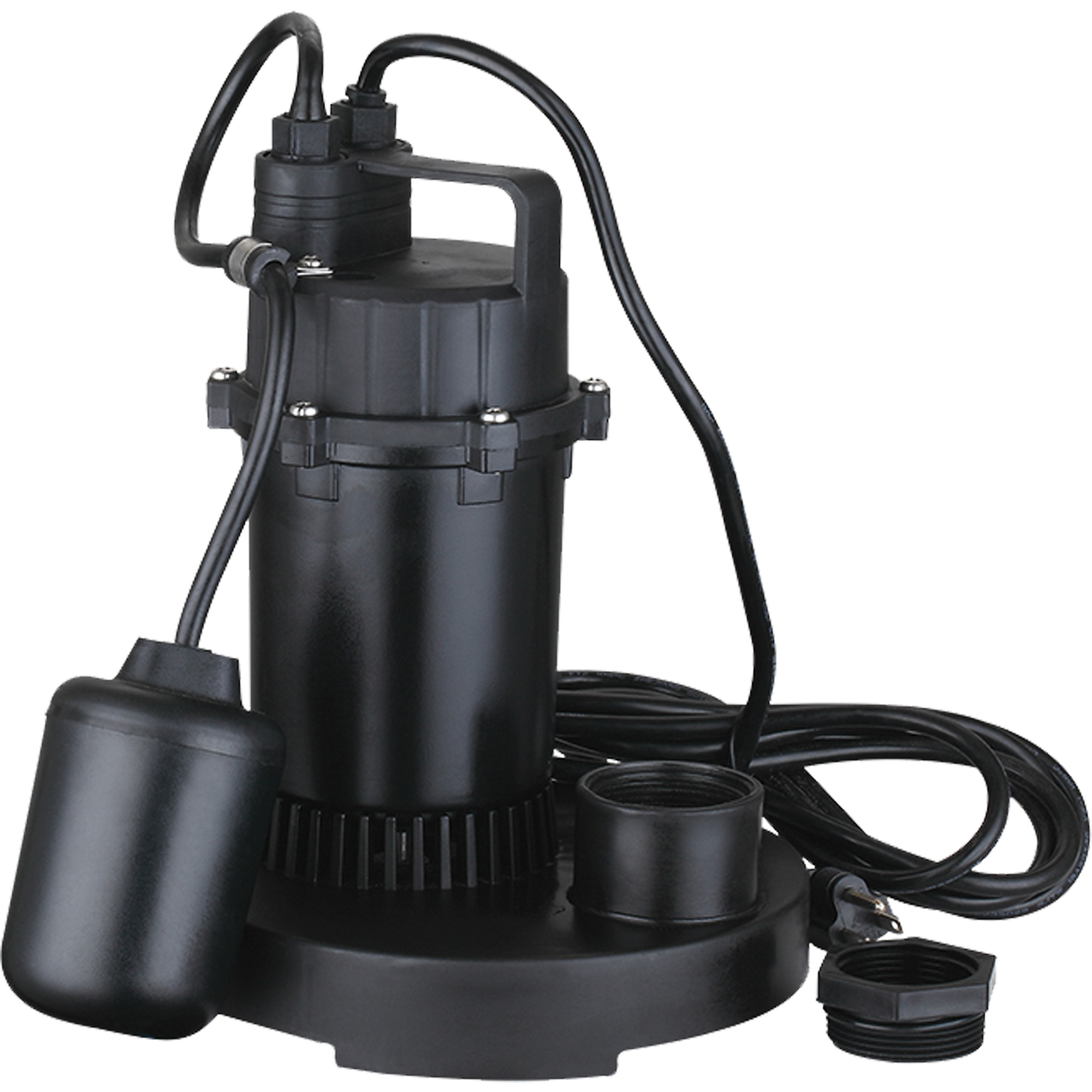LEO LSD-252PLT Thermoplastic Submersible Sump Pump, 2560 GPH, 115 V, 4. ...