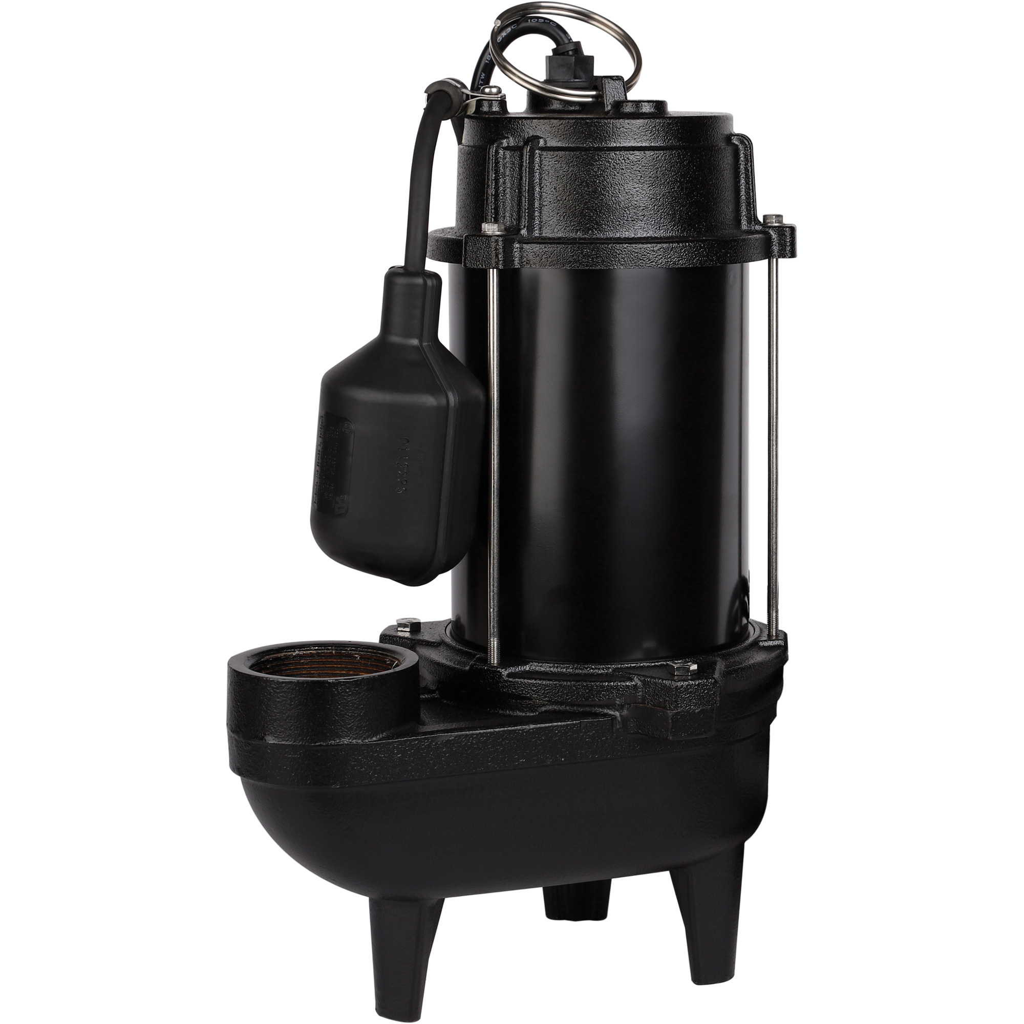 LEO Cast Iron Effluent Pump, 4800 GPH, 120 V, 7.8 A, 1/2 HP DC844 (USC ...