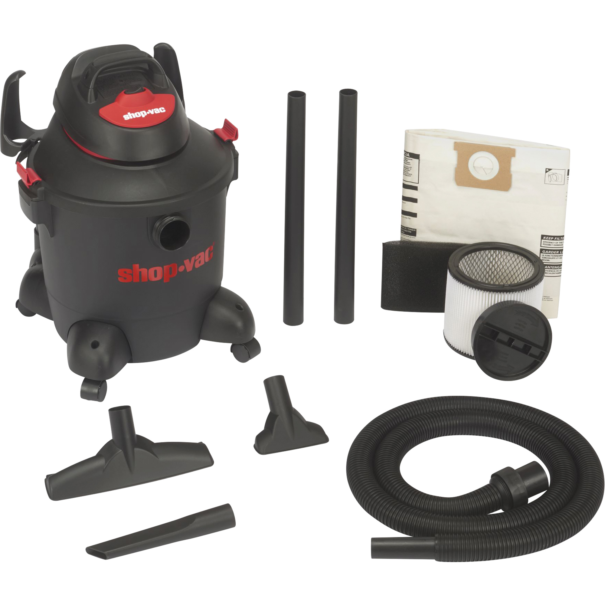 SHOP VAC Utility Shop Vacuum, Wet-Dry, 4 HP, 8 US Gal. (30.28 Litres ...