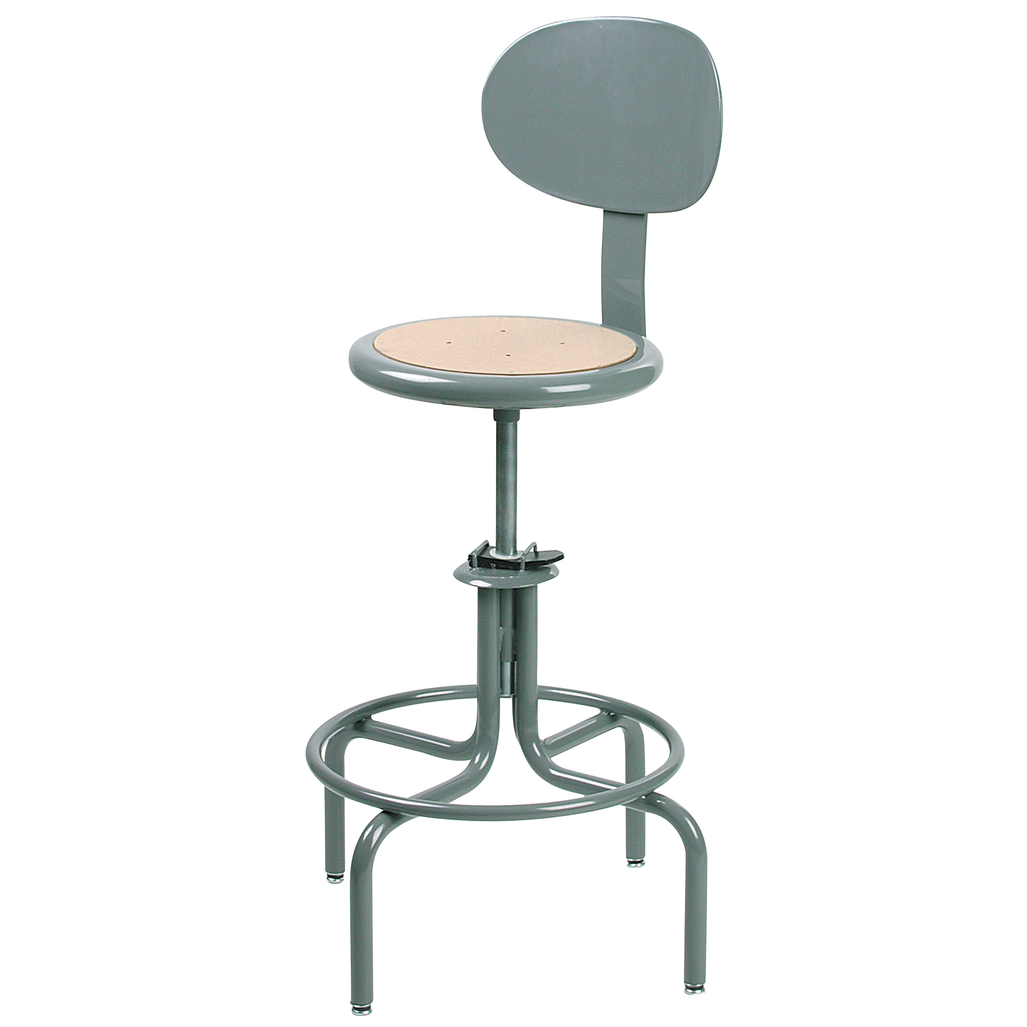 MUR-VAN 600 Series Stool, Stationary, Adjustable, 22" - 28", Steel ...