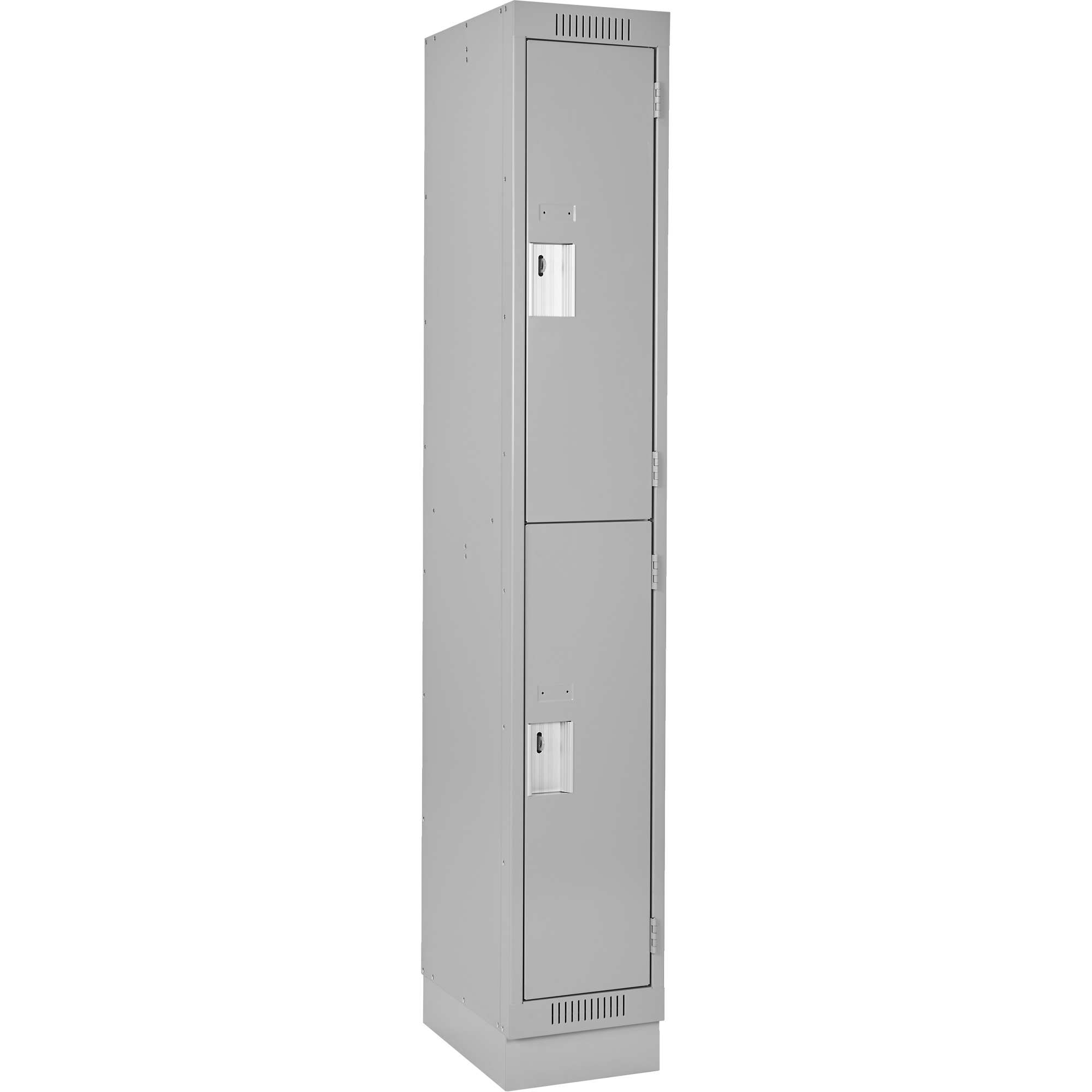 ANTHONY STEEL MFG. Clean Line Lockers, 2 -tier, 18" x 18" x 76", Steel ...