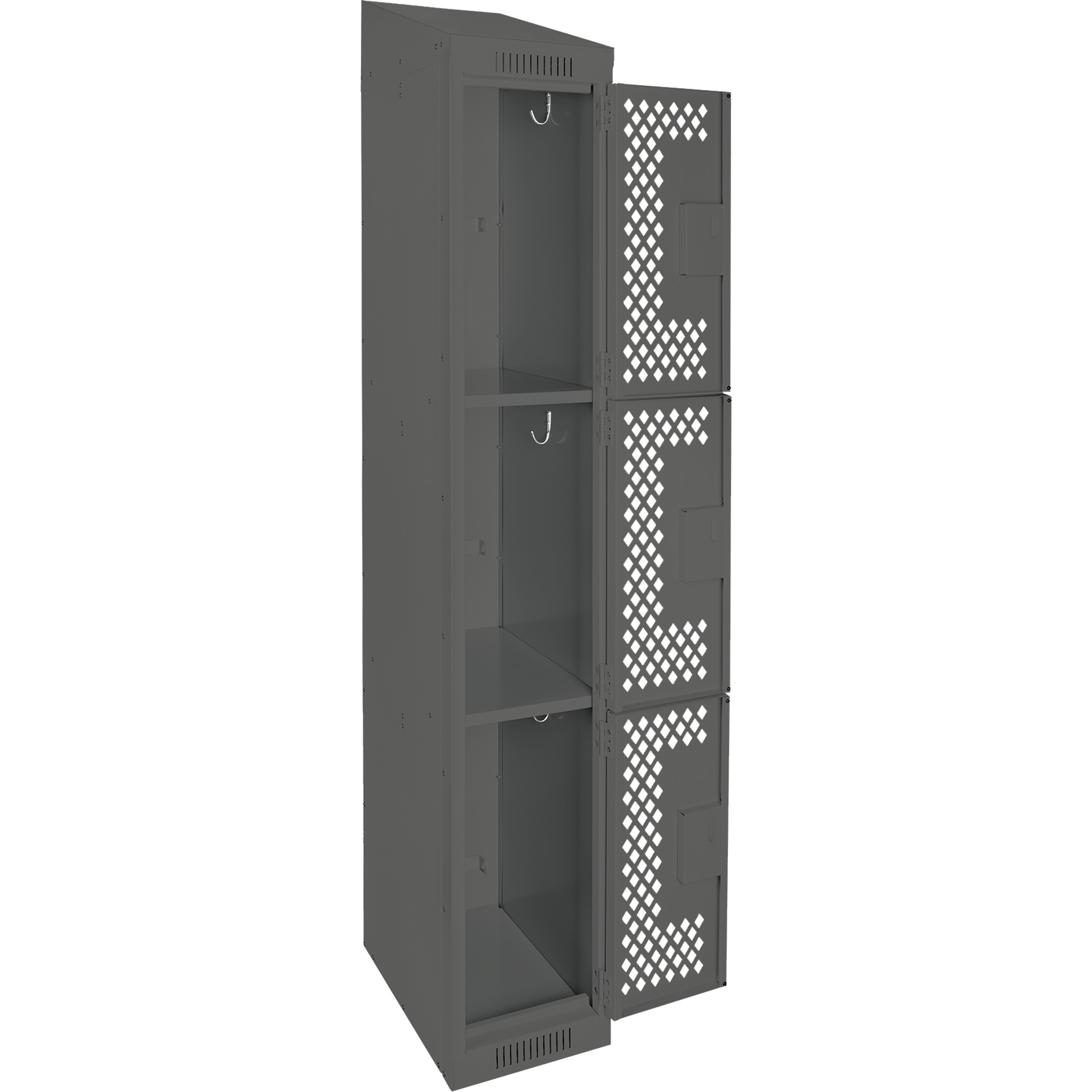 ANTHONY STEEL MFG. Casiers Clean Line, 3 niveaux, 12" x 18" x 78 ...