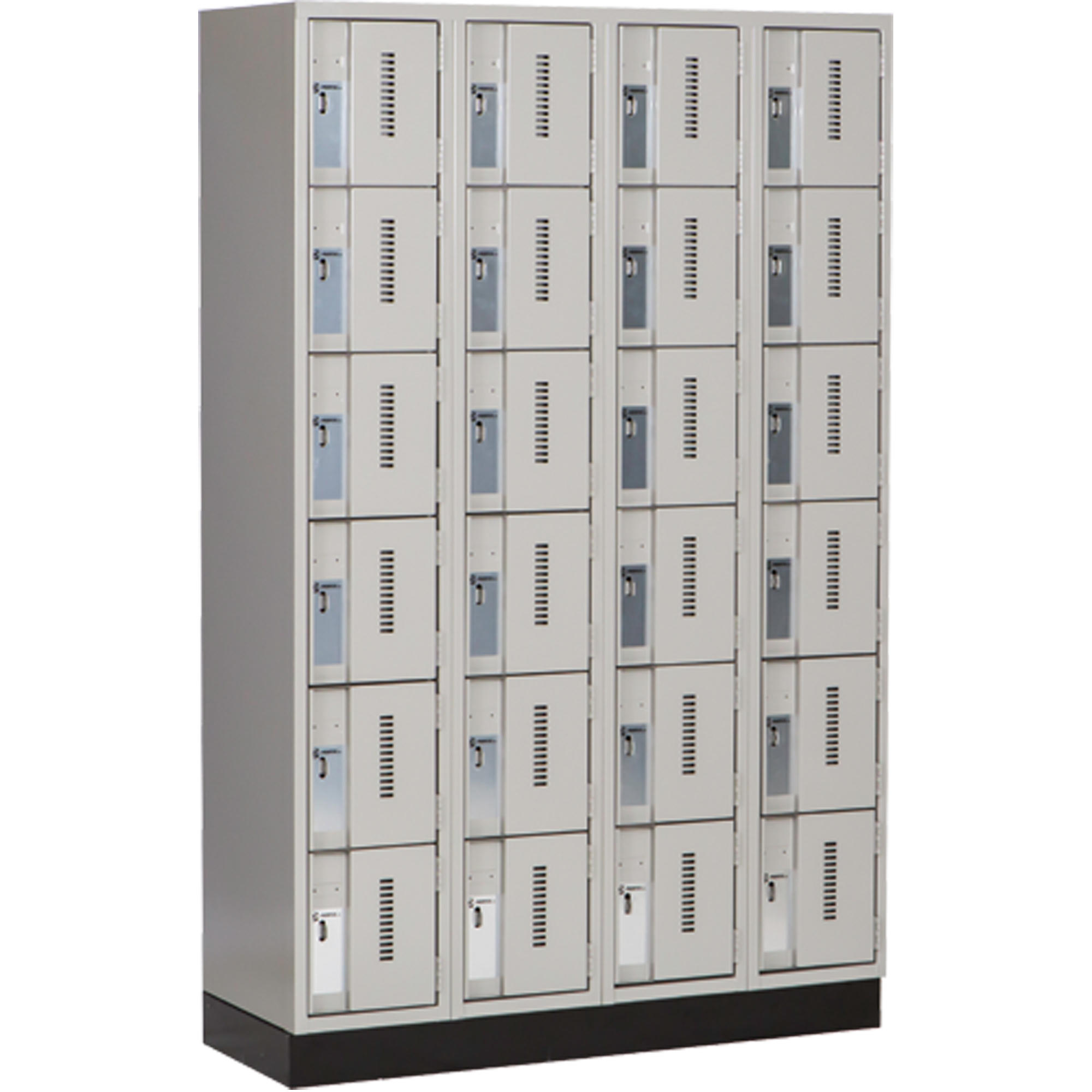 PERFIX INC. Concorde Heavy-Duty Lockers, 6 -tier, Bank of 4, 48" x 18 ...