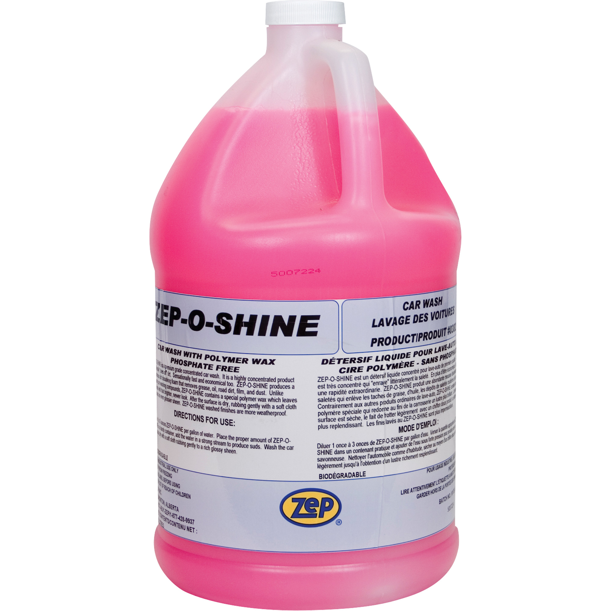Zep 38254C Zep-O-Shine Car Wash Waxing Detergent