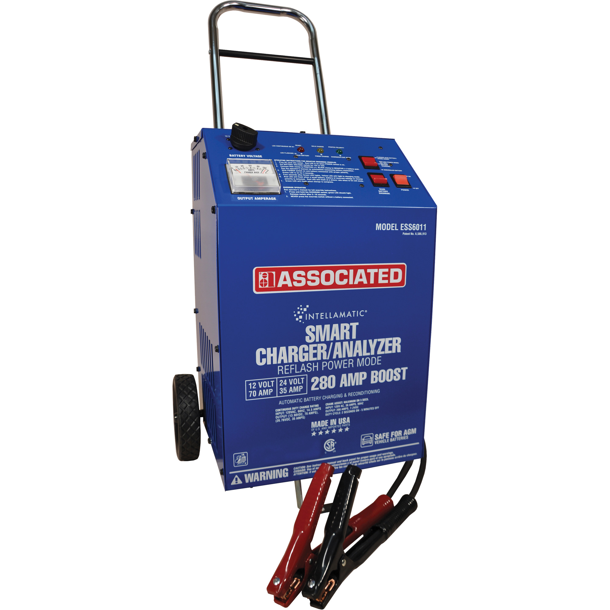 Associated Equipment ESS6011 Intellamatic® 12/24 Volt 70/35 Amp Wheeled ...