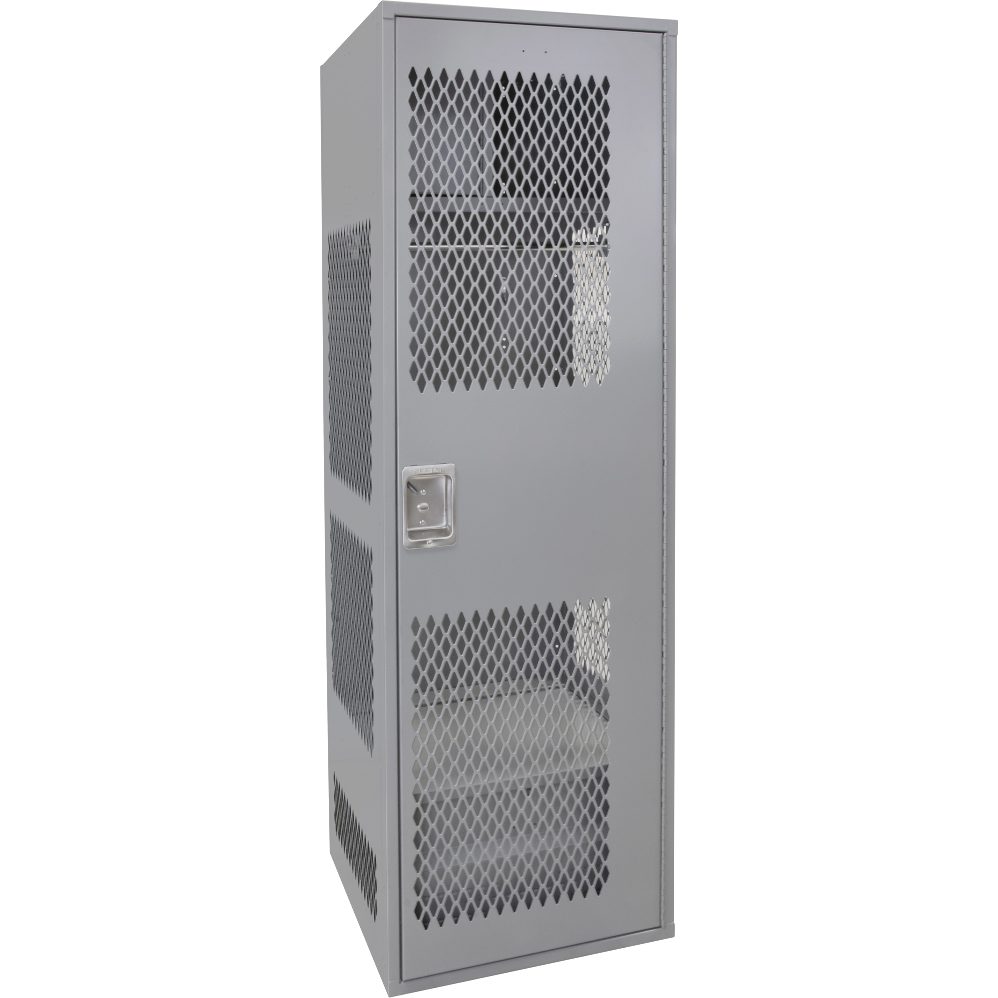 KLETON FN466 Gear Locker with Door, Steel, 24" W x 24" D x 72" H, Grey