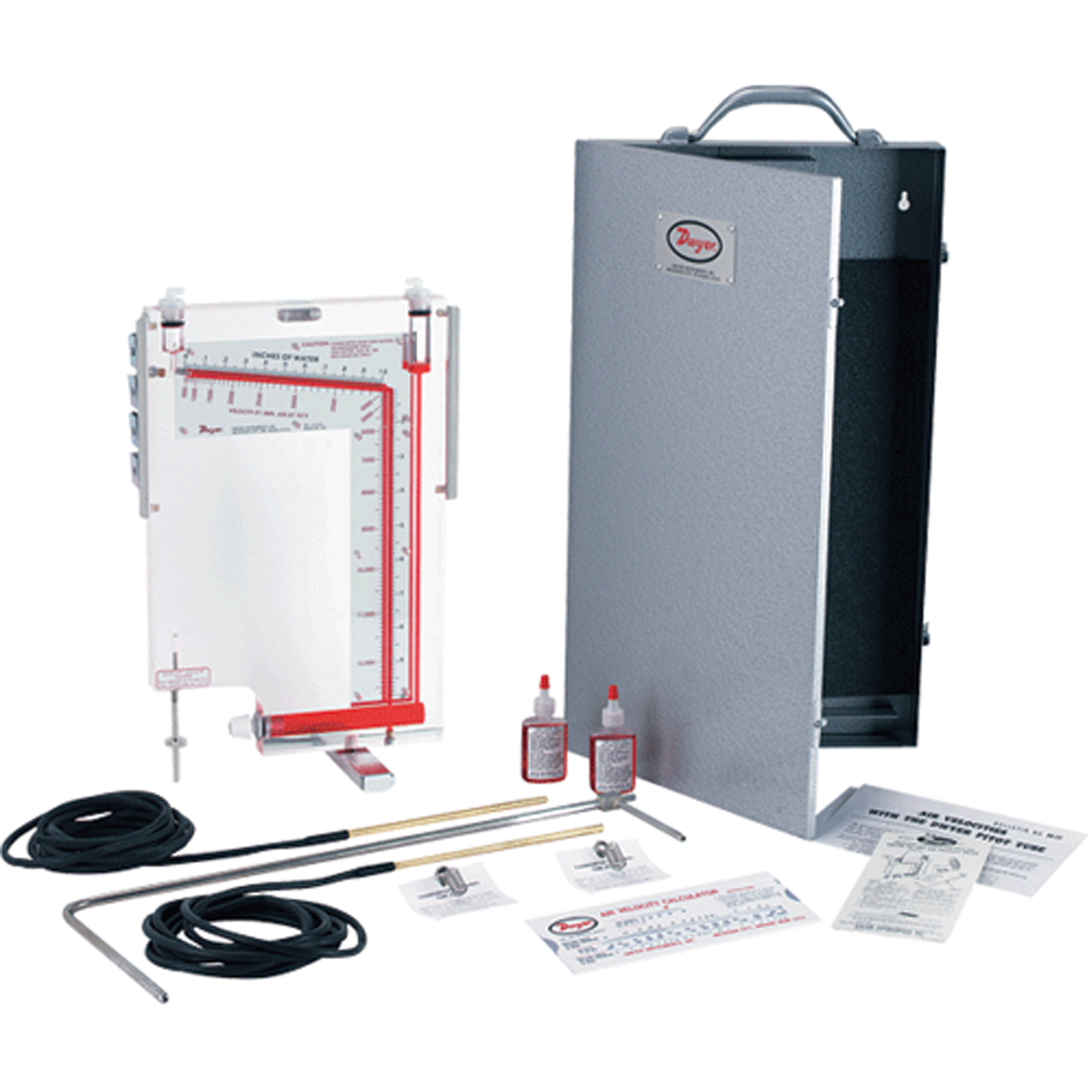 Dwyer 400-23-KIT Inclined/Vertical Manometer, Analogue, 0 - 23 in. w.c.