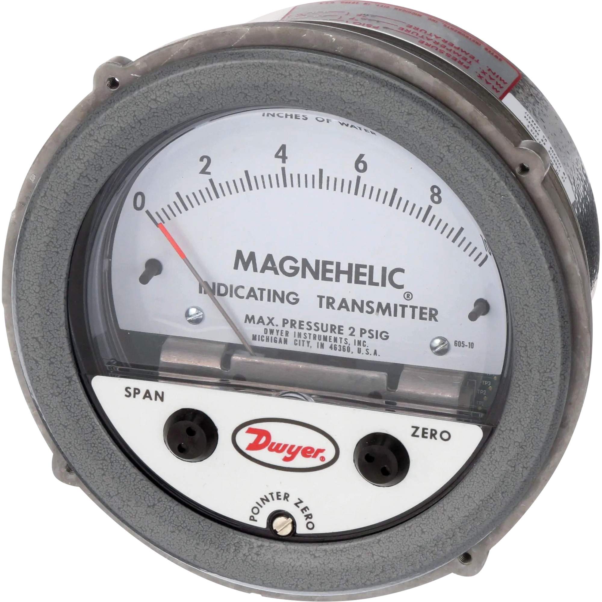 Dwyer 605-10 605 Series Magnehelic® Differential Pressure Gauge ...