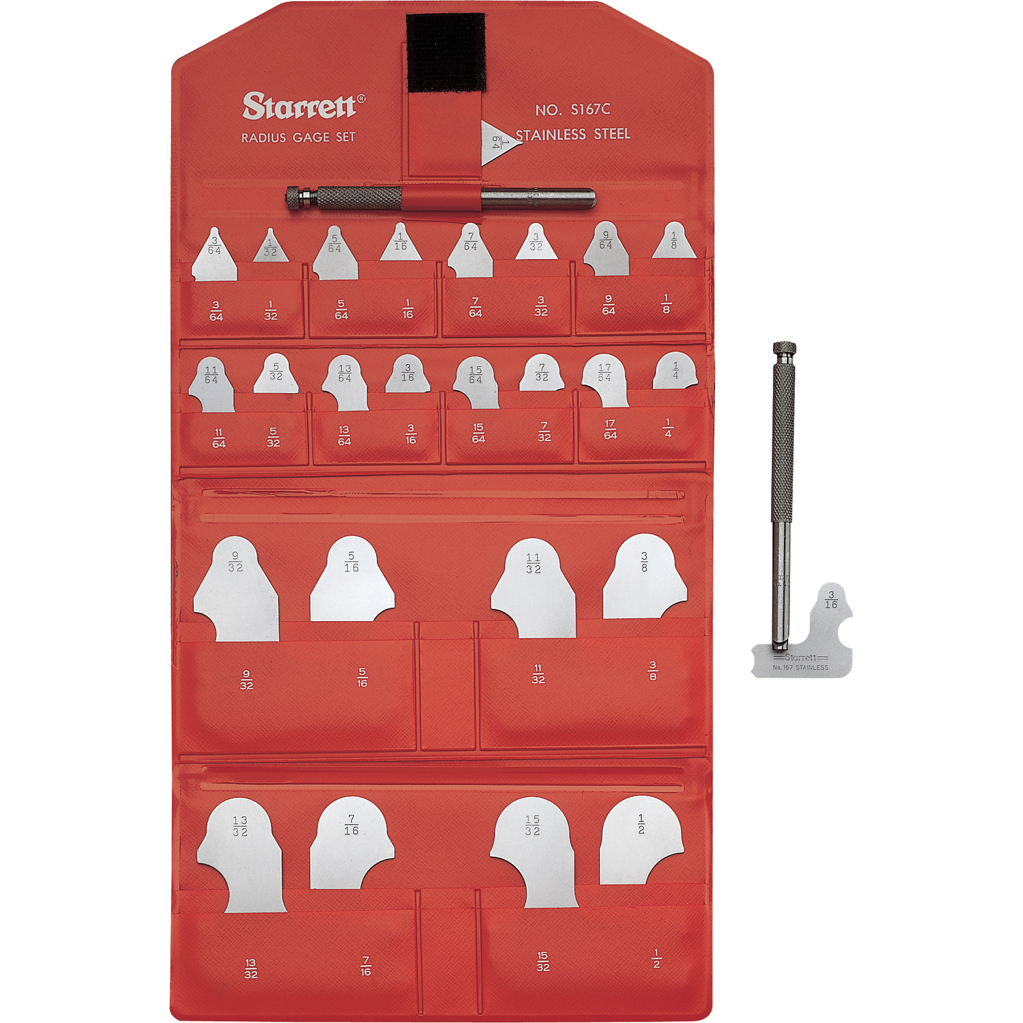 Starrett 63446 Individual Radius Gauge