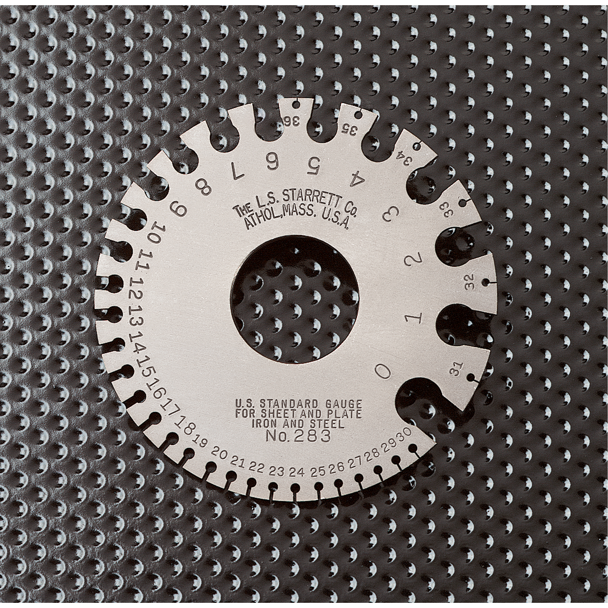 Starrett 283 U.S. Standard Gauges - Hardened - Sheet, Plate Iron and ...