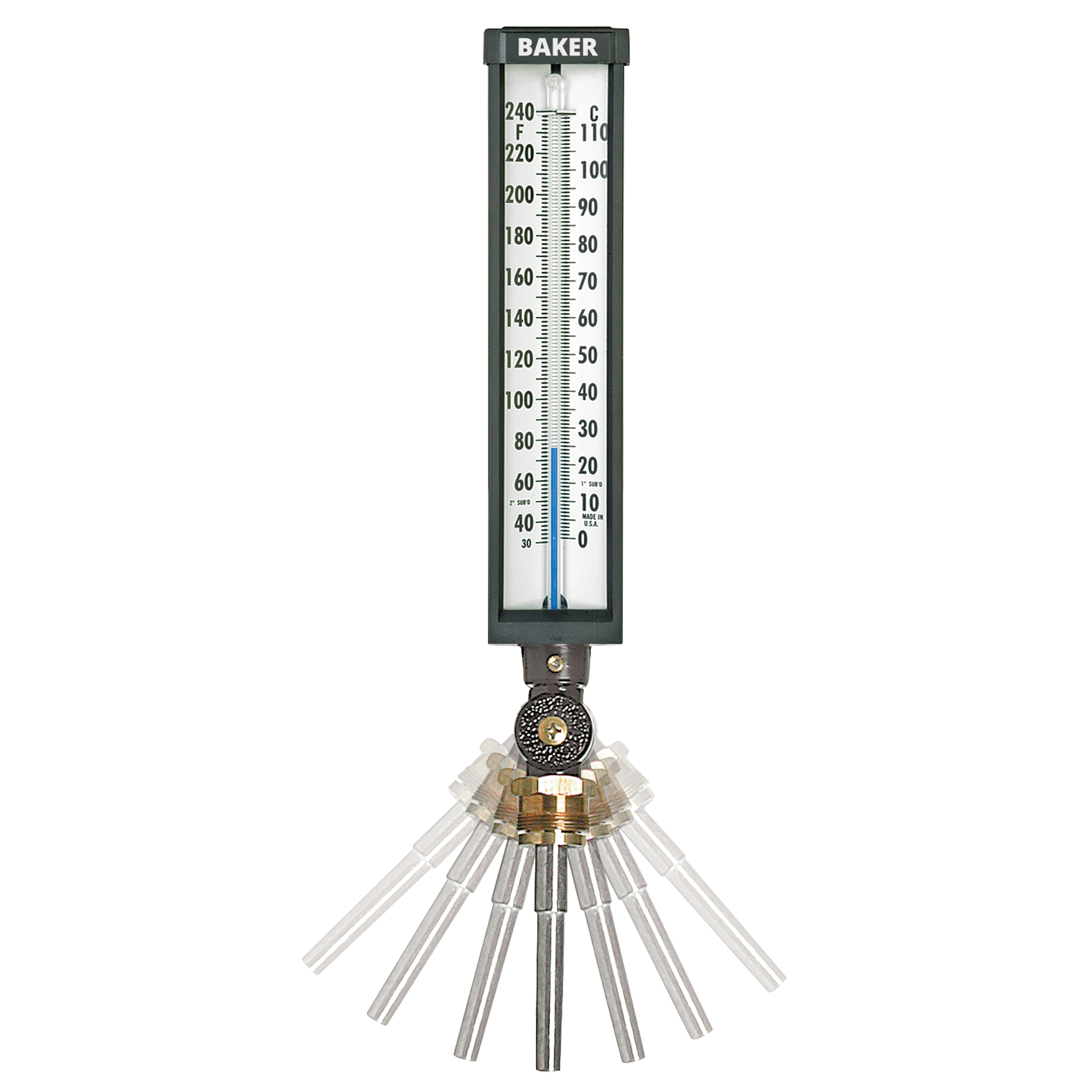 BAKER Variable Angle Industrial Thermometers IA375 ( 9VU35-305) | Shop ...
