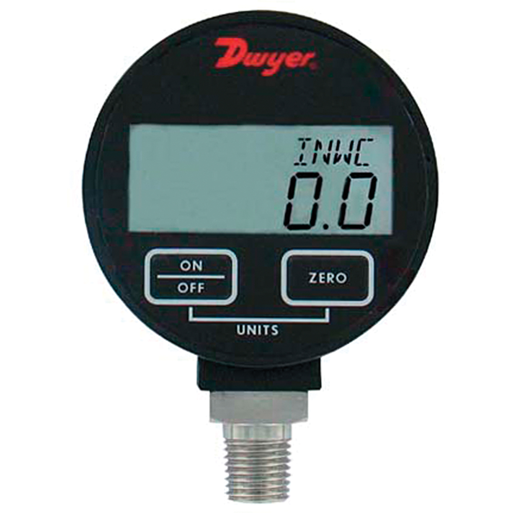 Dwyer DPGW-09 Pressure Gauge, 2-31/50" , 200 psi, Bottom Mount, Digital