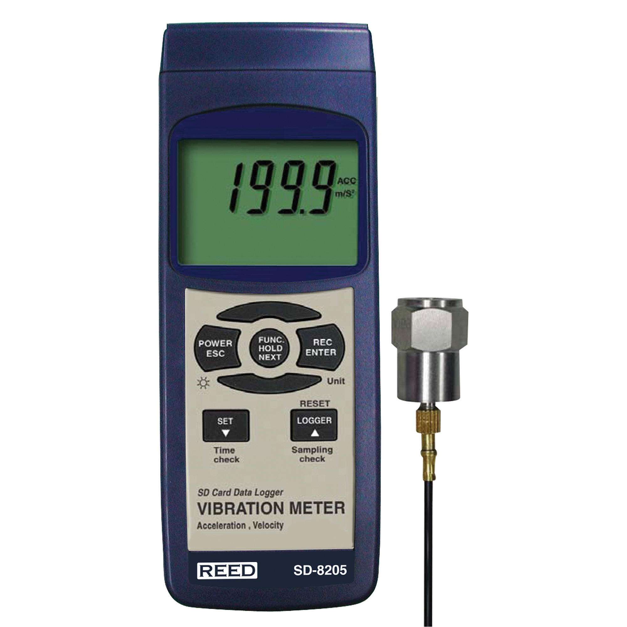 Reed Instruments Vibration Meter & Data Logger with ISO Certificate ...