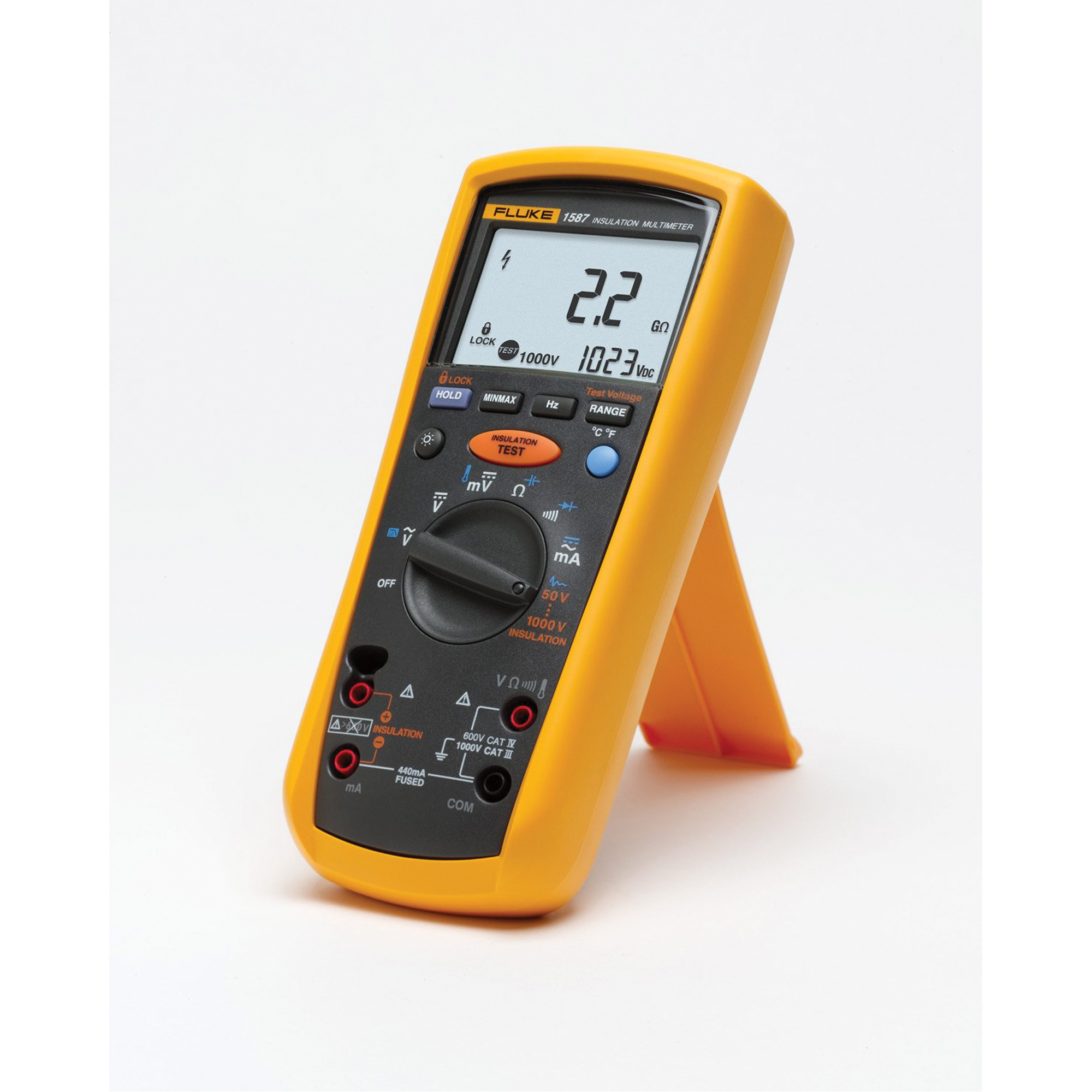 Fluke 2517605 1587-T Insulation Multimeter, 1000 V AC, 1000 V DC, 400 ...