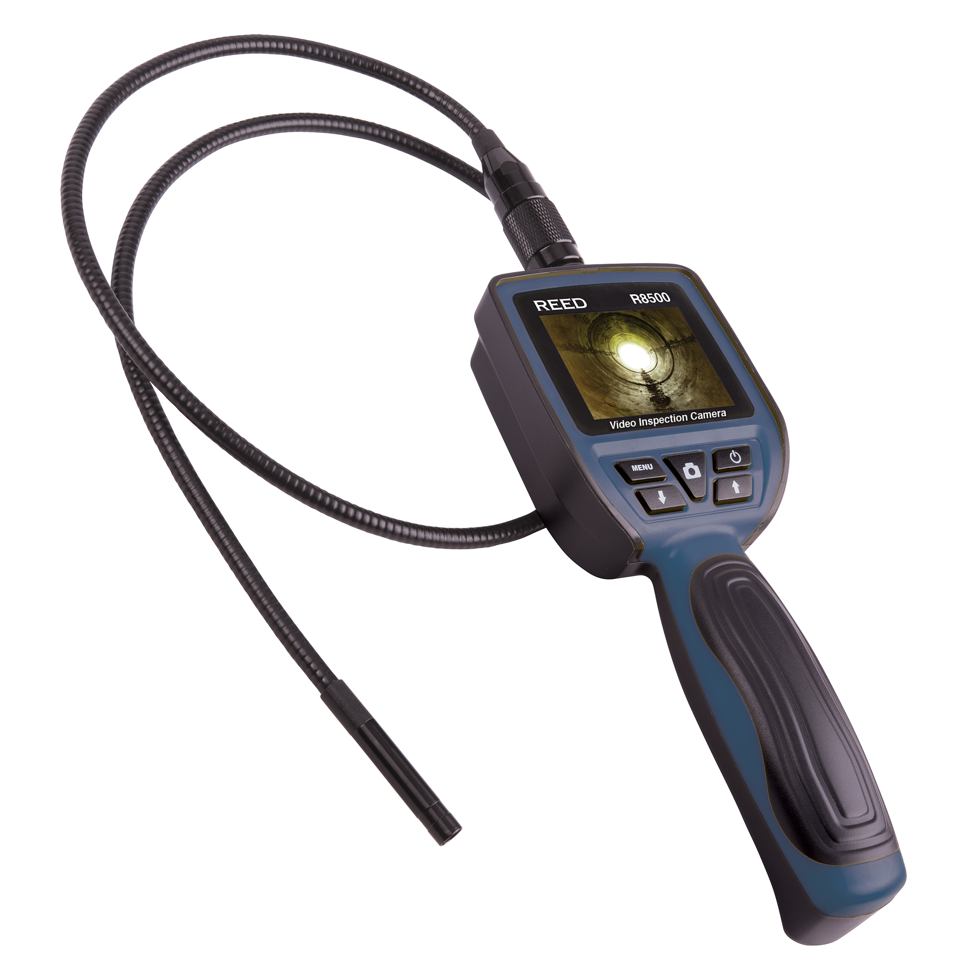 REED INSTRUMENTS Recordable Borescope Inspection Camera, 2.5" Display ...