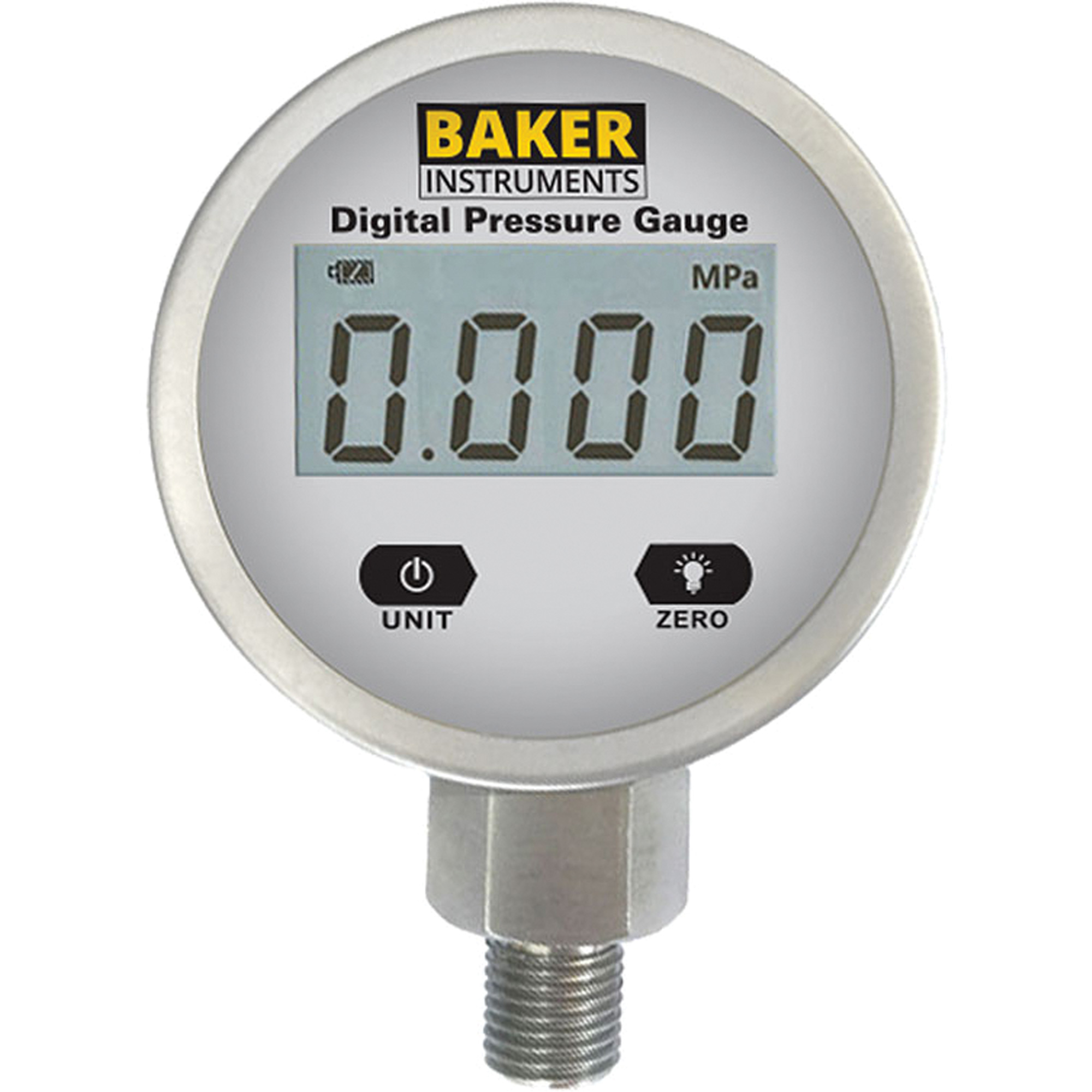 BAKER B5000 Series Digital Pressure Gauge, 2-1/2" , 0 - 1000 psi ...