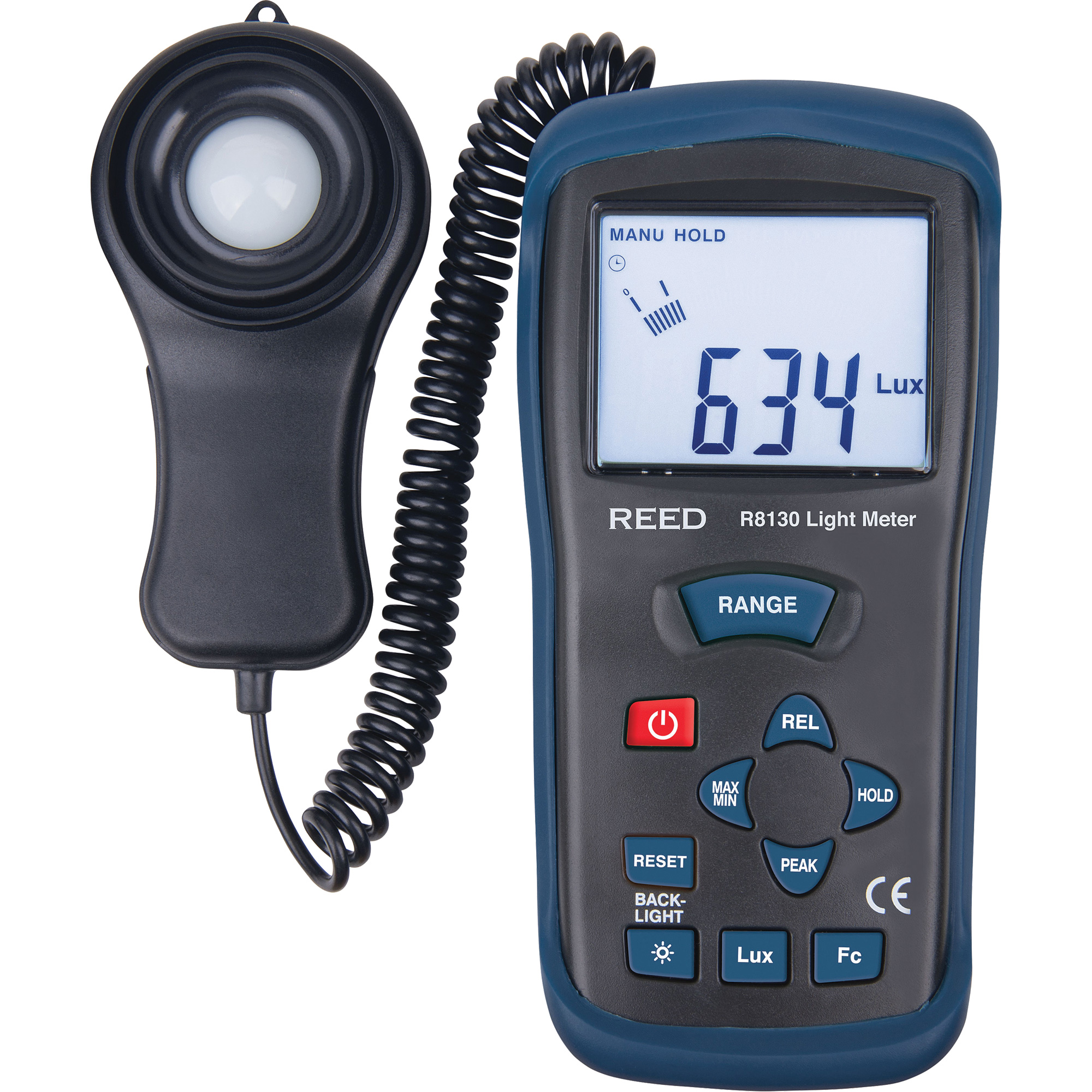 Reed Instruments R8130-NIST Light Meter with ISO Certificate