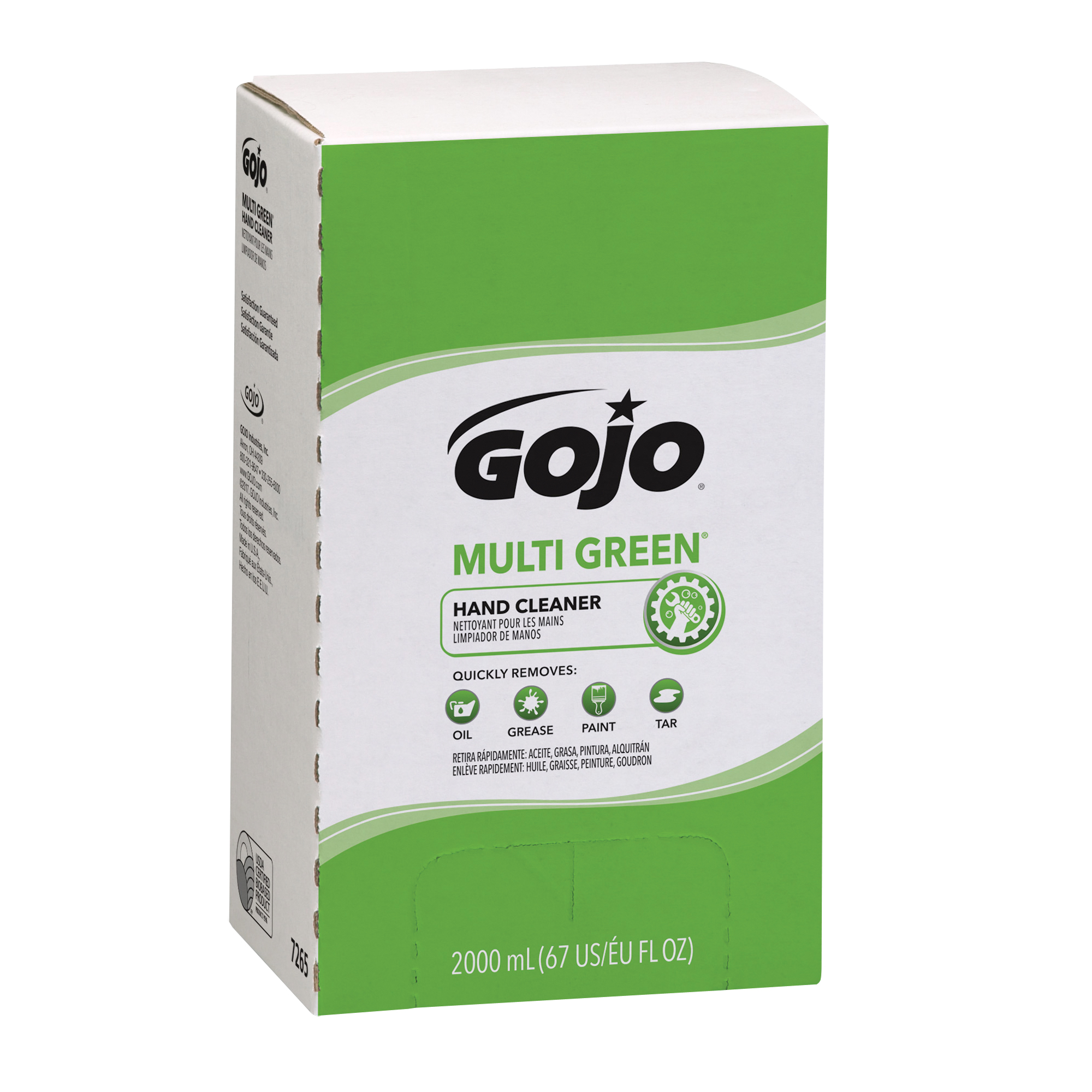 GOJO Multi Green® Hand Cleaner, Gel, 2 L, Refill, Citrus JA375 ( 7265 ...