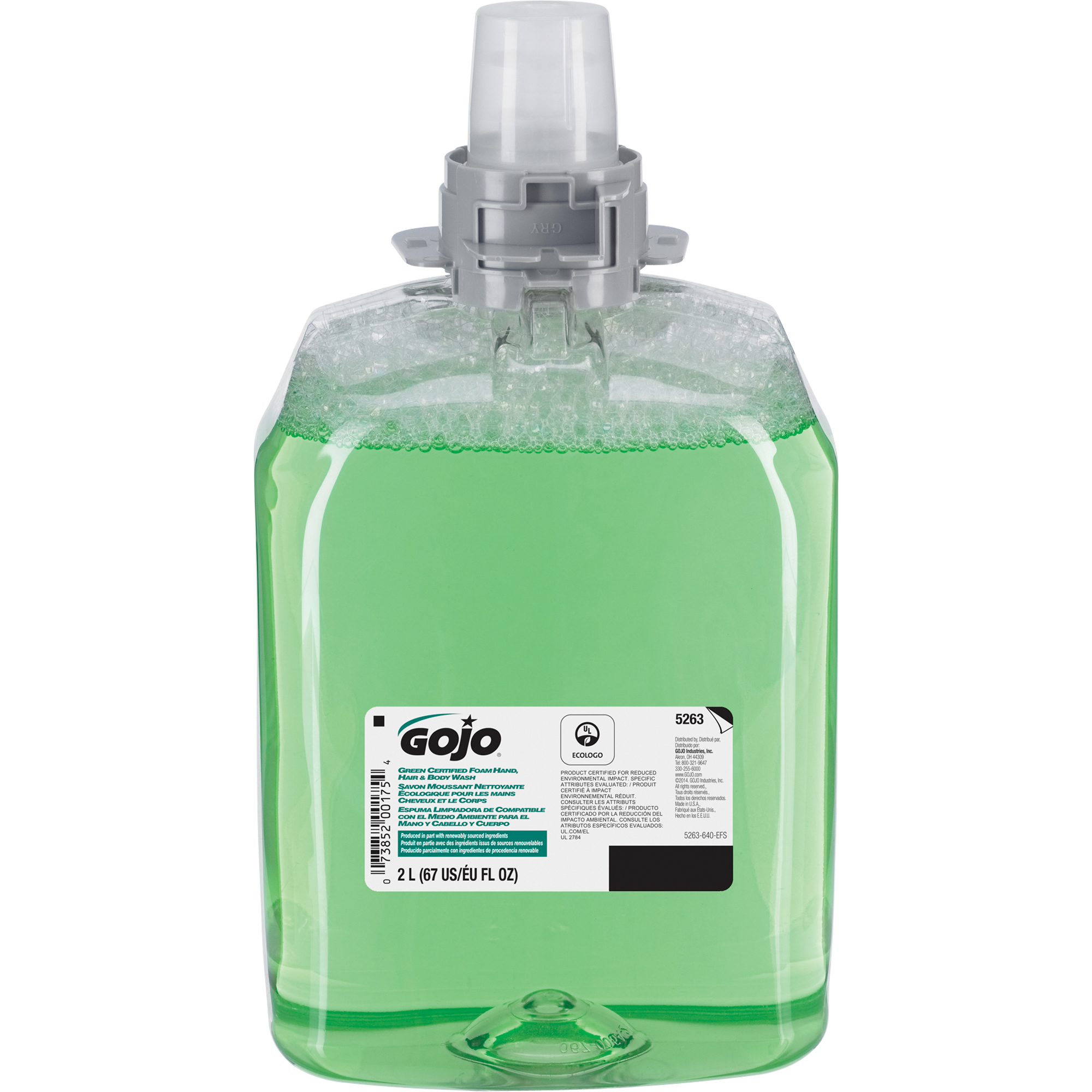 Gojo 5263-02 Savon pour cheveux, les mains & corps de luxe FMX-20 ...
