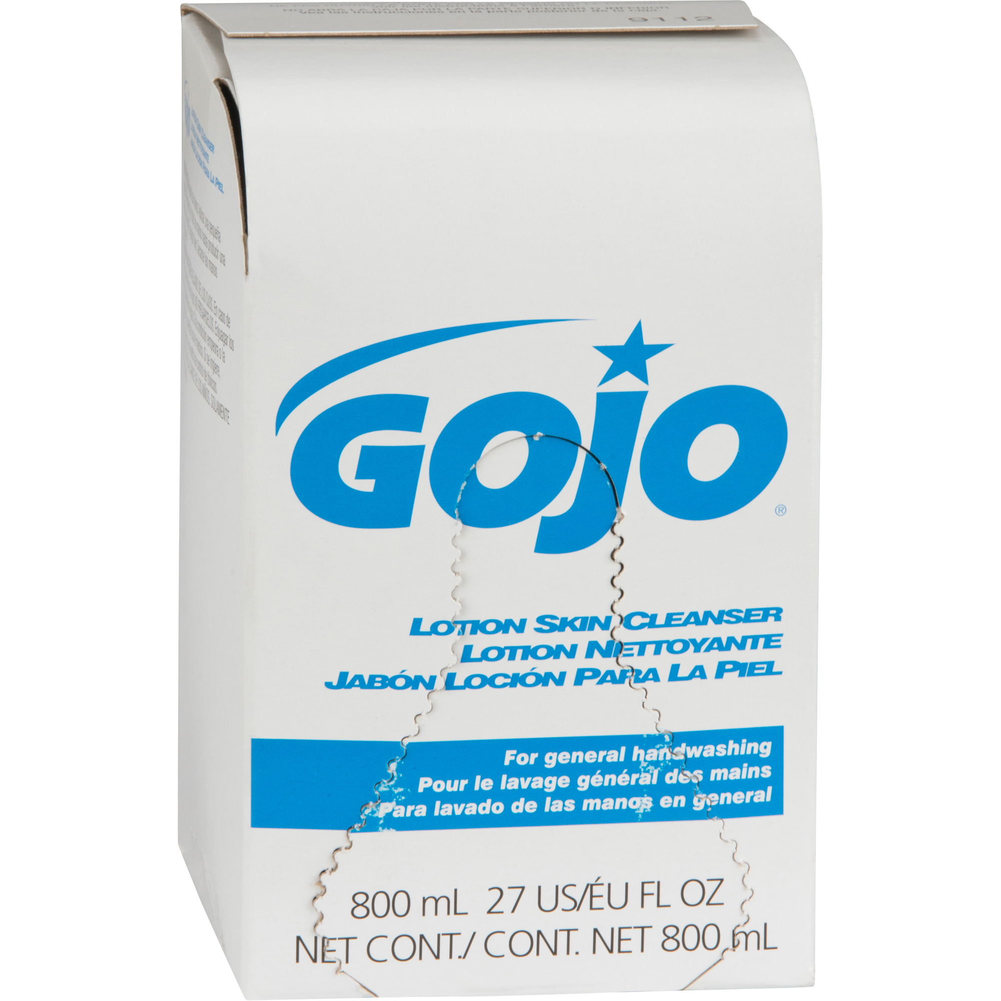 GOJO Lotion Skin Cleanser, Cream, 800 ml, Unscented JA696 (9112-12 ...