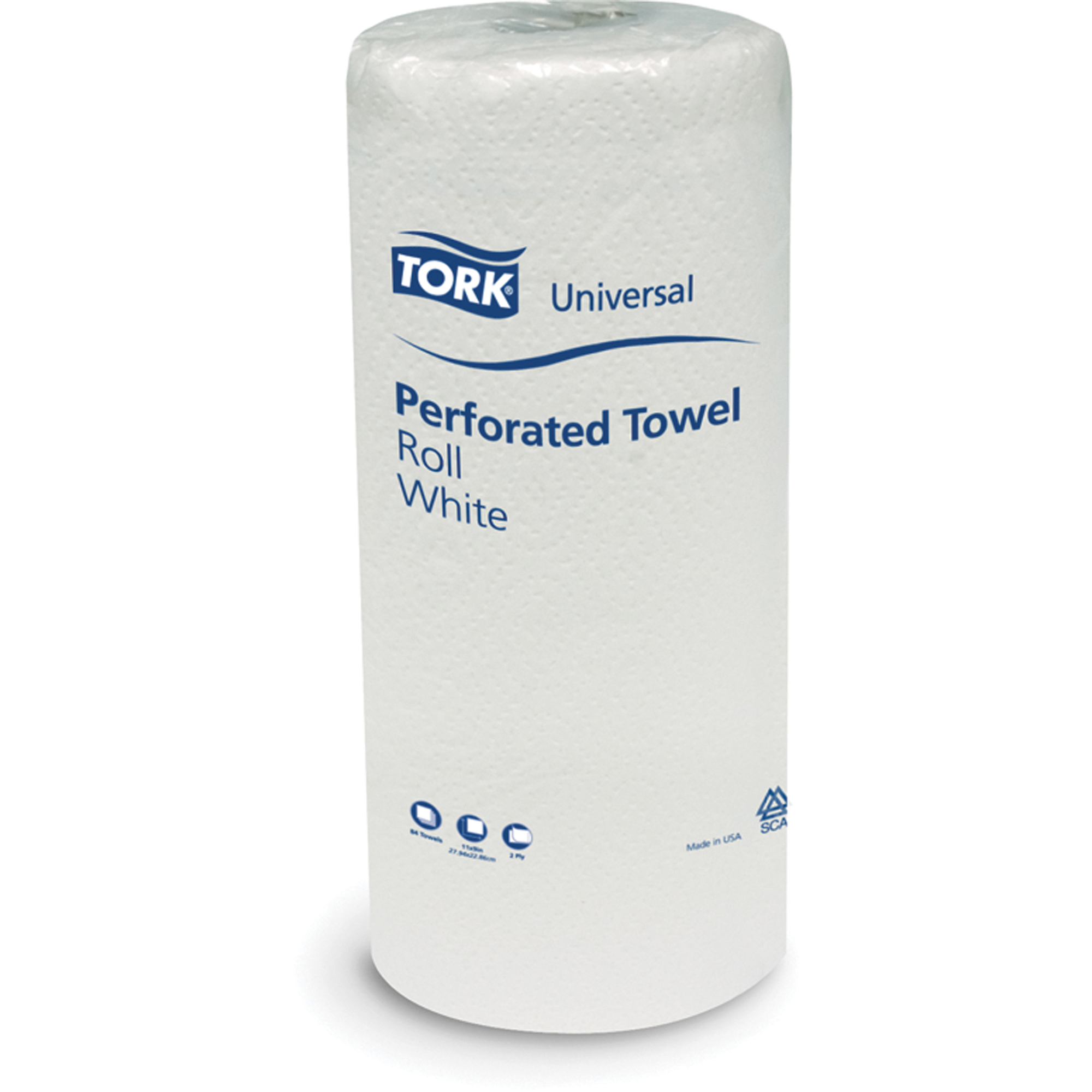 TORK Kitchen Roll Towels, 2 Ply, 84 Sheets/Roll, 9" W, 11" L x JA761 ...