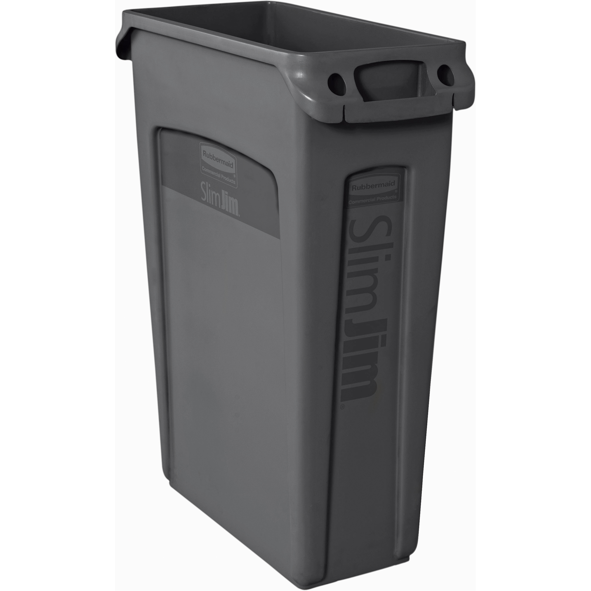 RUBBERMAID Slim Jim® Container with Venting Channels JB519 (FG354060BLA ...