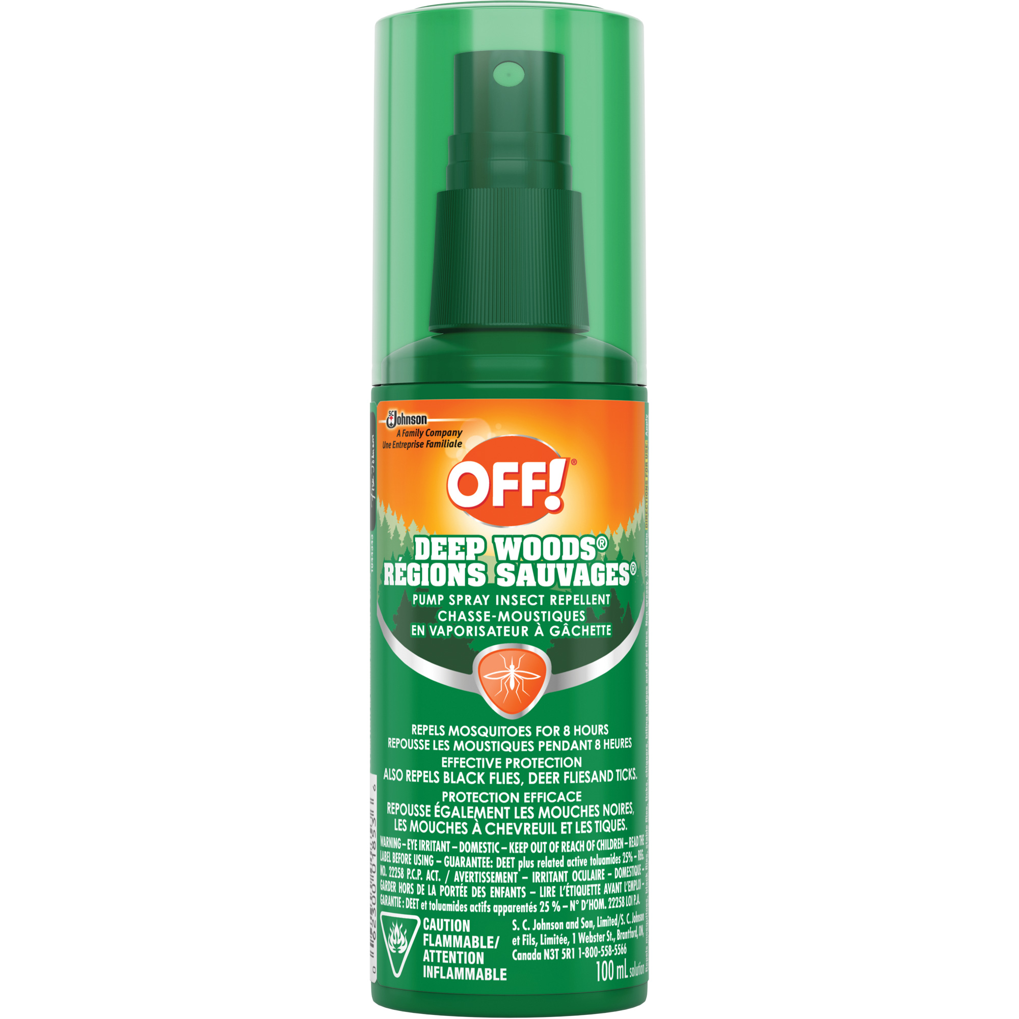 SC Johnson 10062300018533 OFF! Deep Woods® Insect Repellent, 25% DEET ...