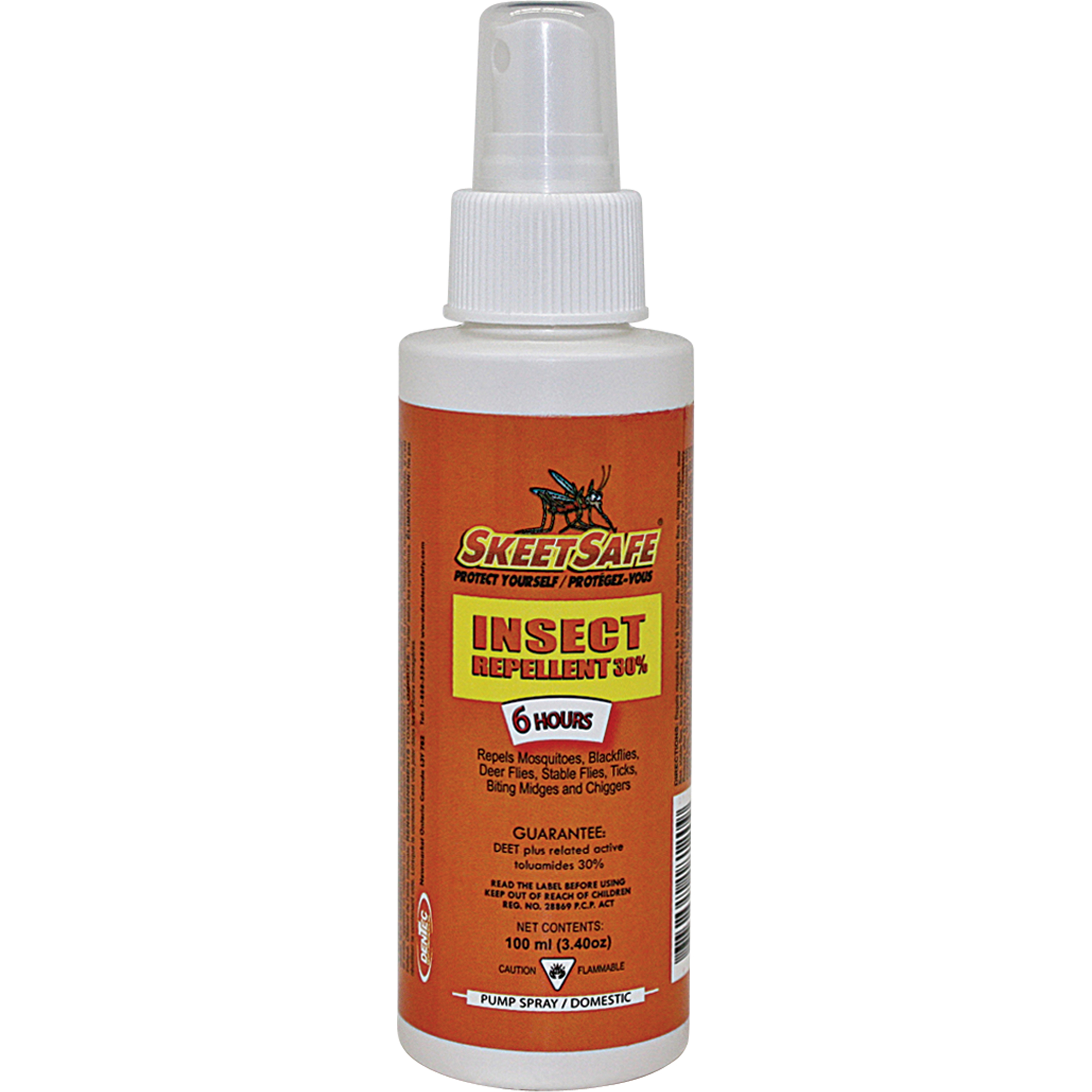 Dentec 18120 SkeetSafe® Insect Repellent, 30% DEET, Spray, 3.4 oz.